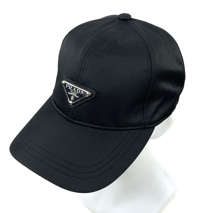 Prada Prada Nylon Baseball Cap Tessuto Center Triangle Logo | Grailed
