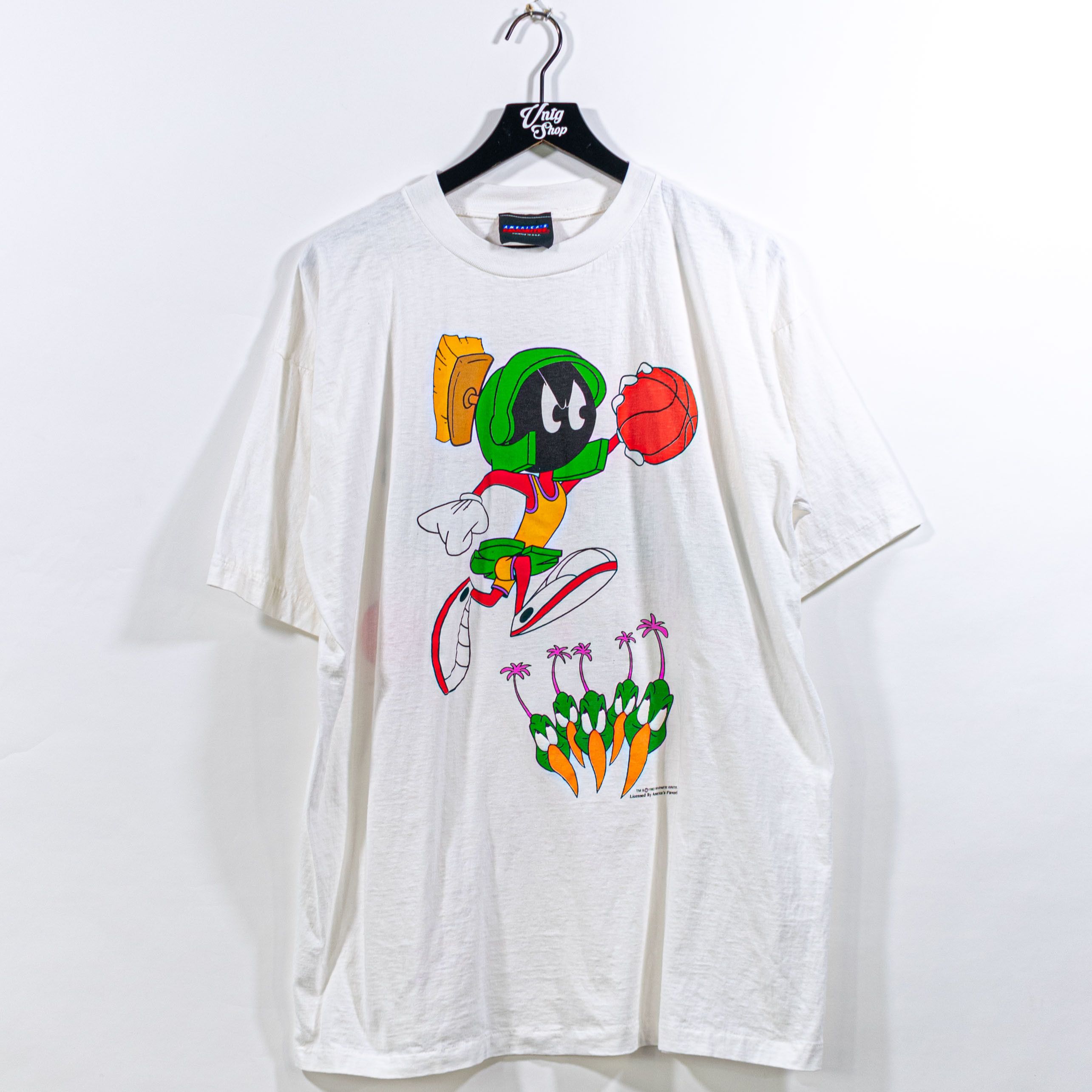 Movie × Vintage × Warner Bros Marvin The Martian Basketball T-Shirt VTG ...
