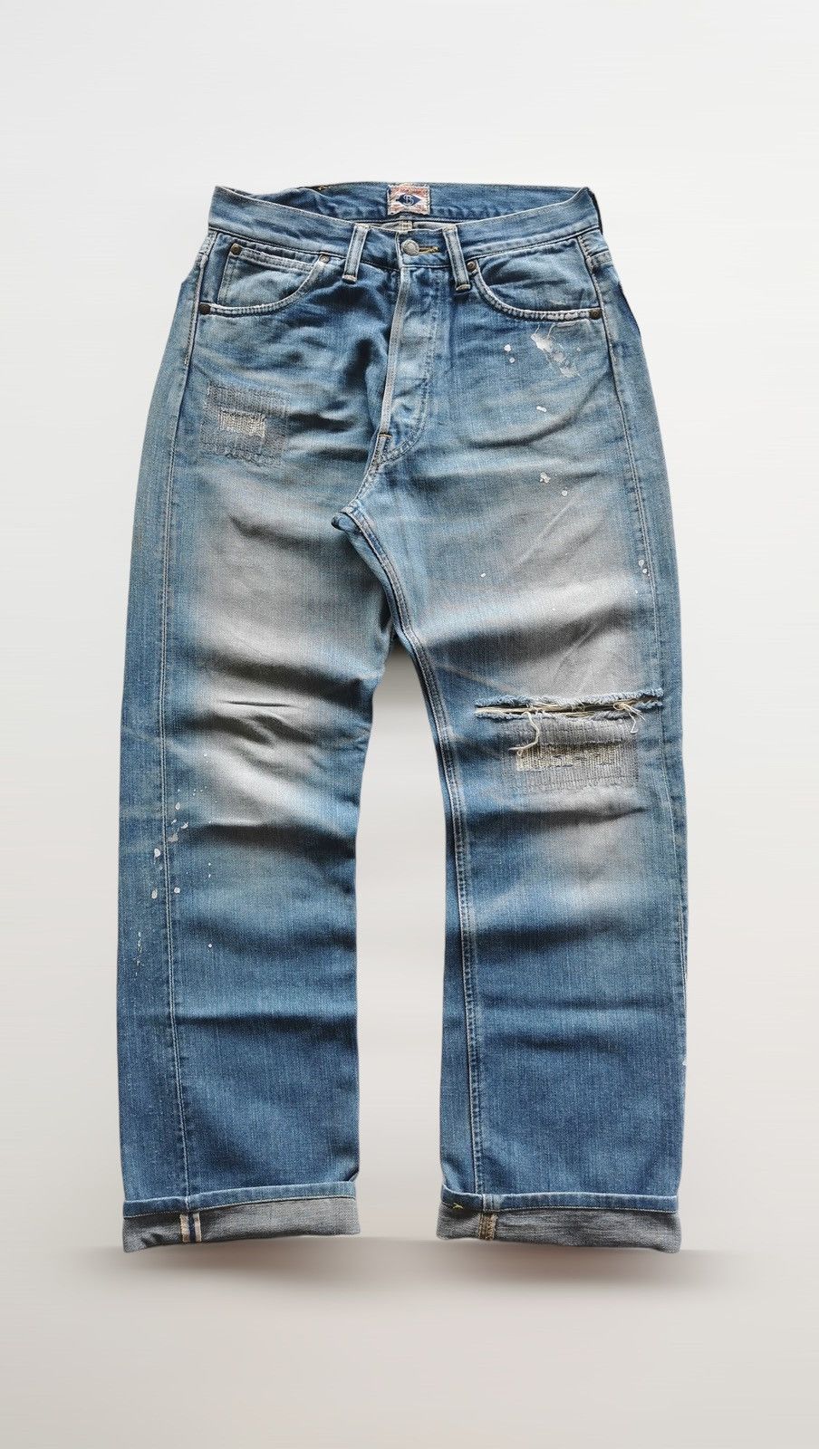 Pherrows Pherrows Story Blue Selvedge Jeans Distressed Style Hysteric | Grailed