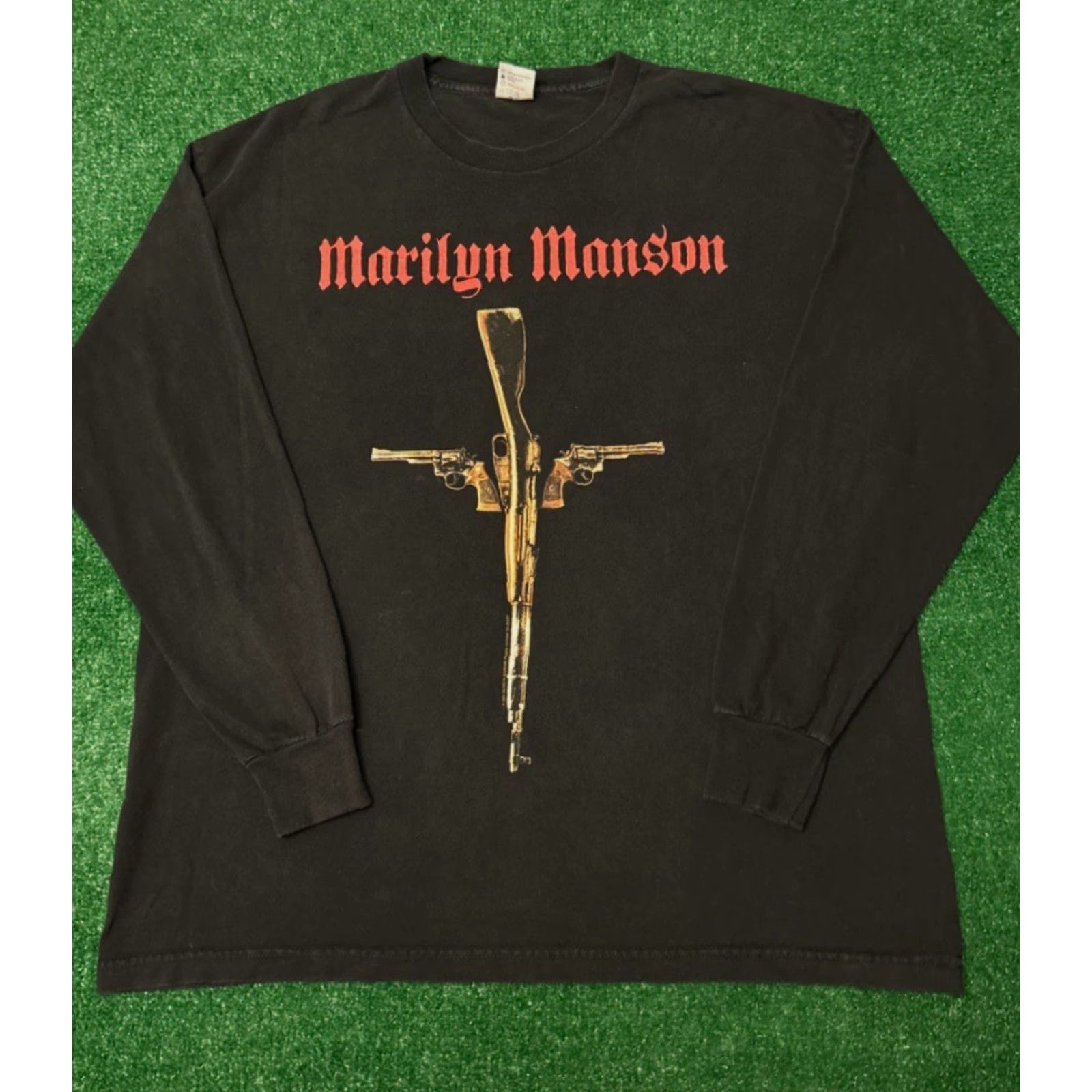 Vintage VINTAGE Marilyn Manson Love Your Guns God And Government 2000 ...