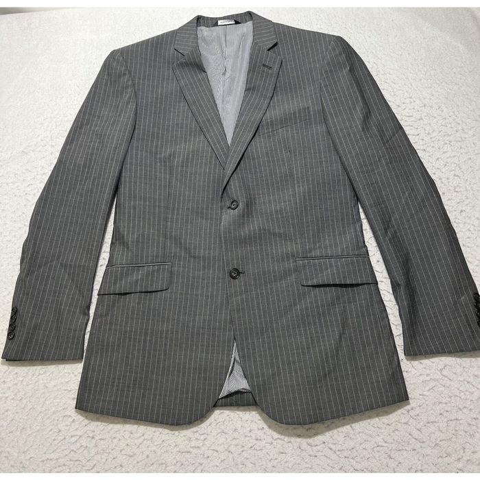 Coogi COOGI Luxe Pinstripe Wool Blend Double Vented Suit Jacket | Grailed