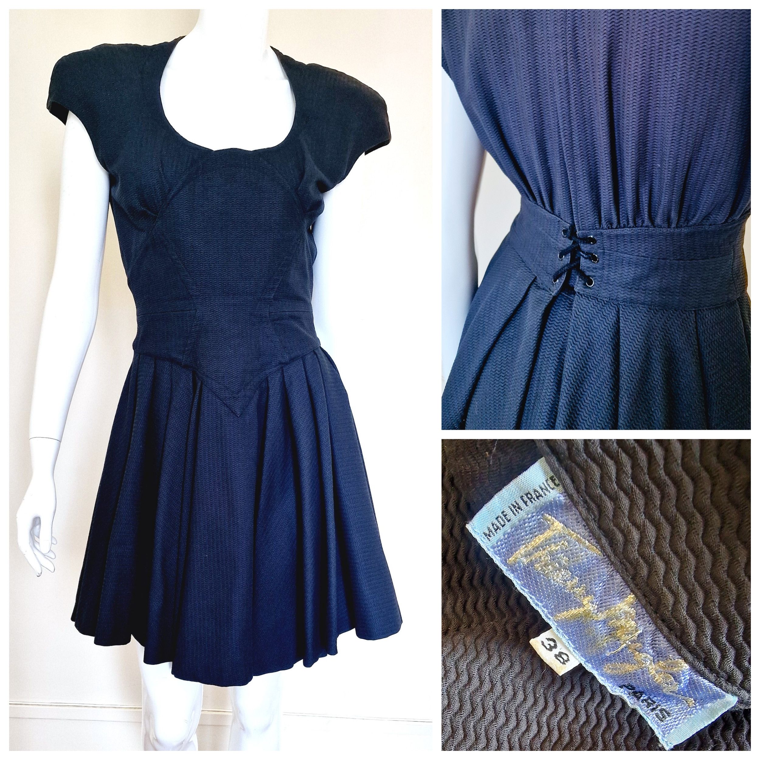 Thierry Mugler Thierry Mugler Corset Lace Up Vintage Medium Dress | Grailed