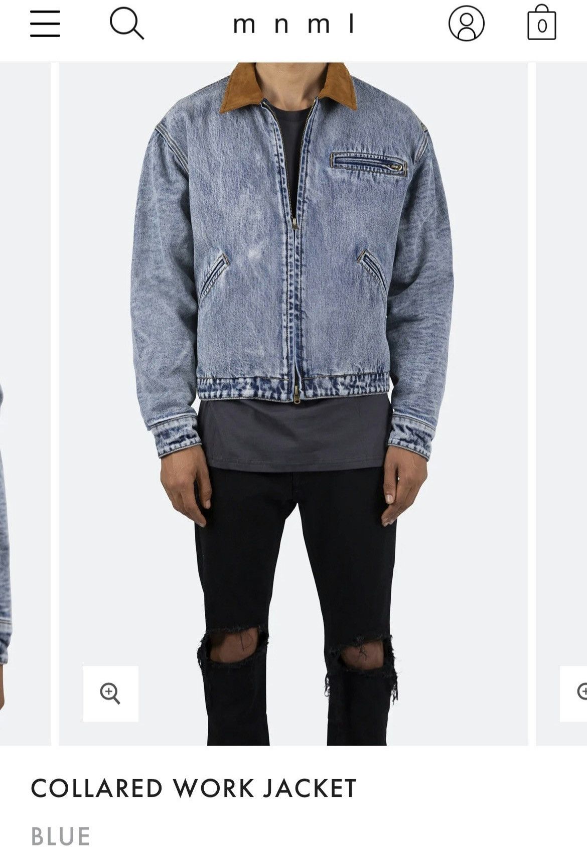 Vintage Custom Dyed Mnml Collared Work Jacket Grailed