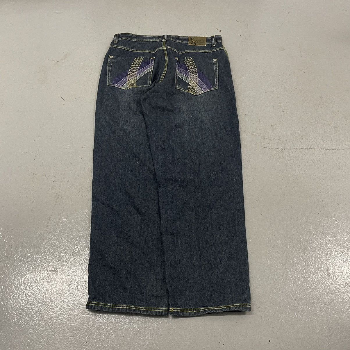 Vintage NOTORIOUS CRAZY BAGGY JNCO SOUTHPOLE EMBROIDERED JEANS | Grailed