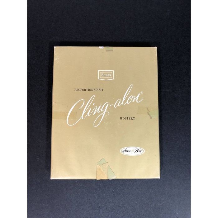 Vintage Sears Seamless Nylon Stockings Cling-alon 60s NEW with Box ...