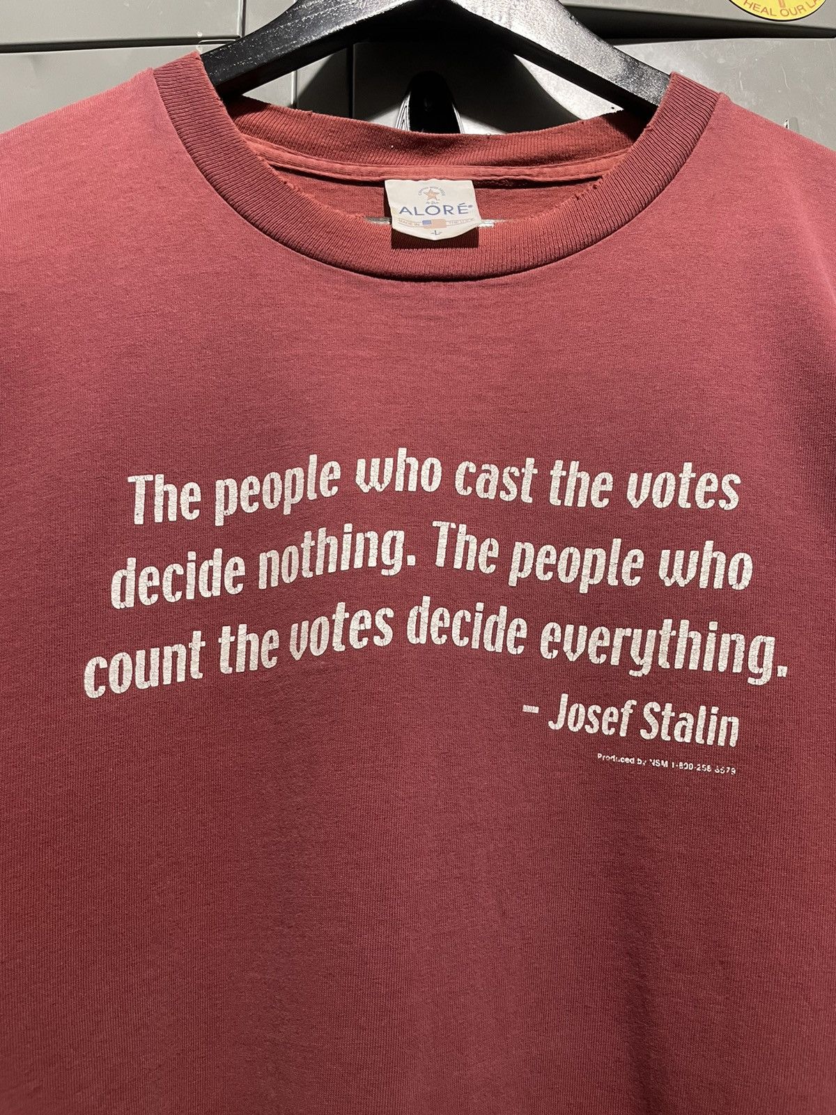 Vintage Joseph Stalin quote people who cast the votes decide nothing ...