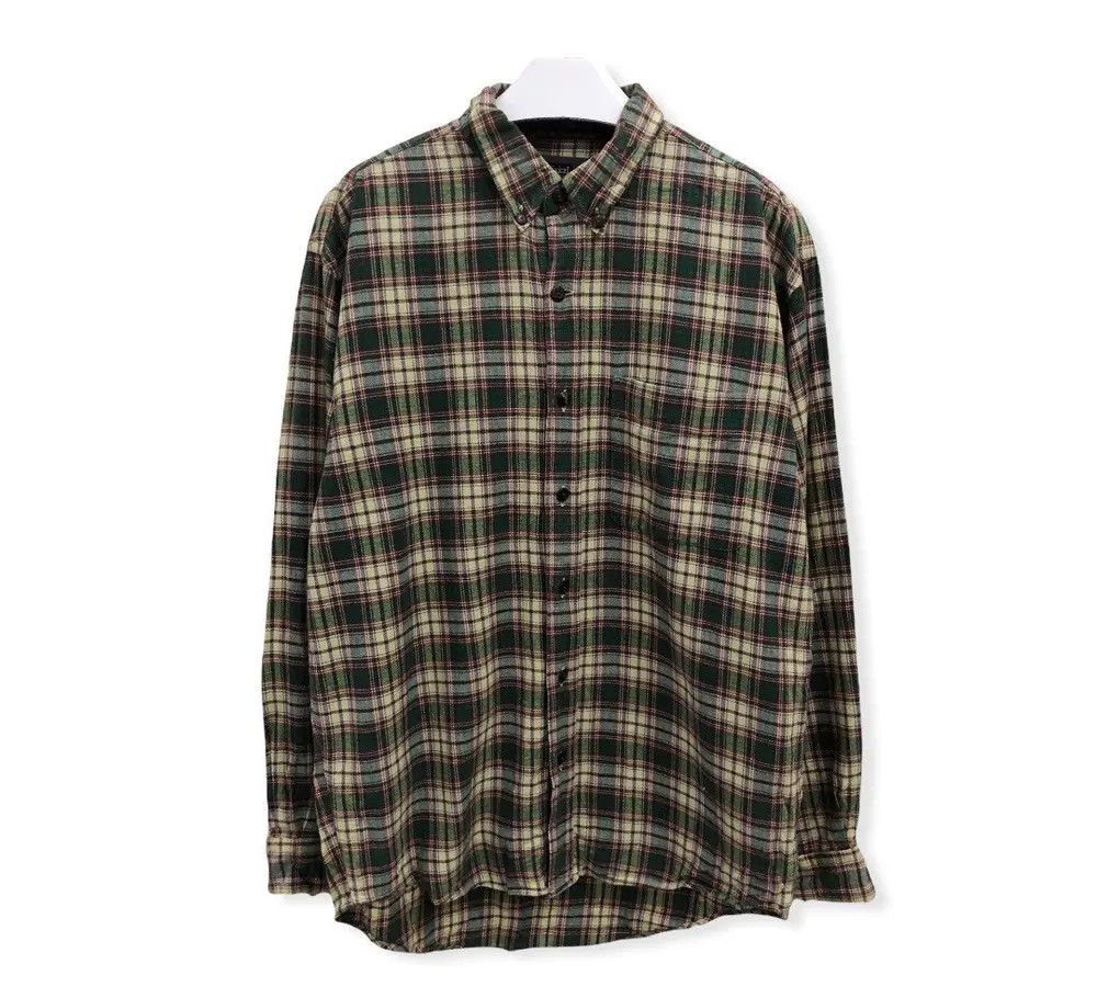 Flannel × Japanese Brand × Streetwear Japanese Brand ixiz Plaid Tartan ...