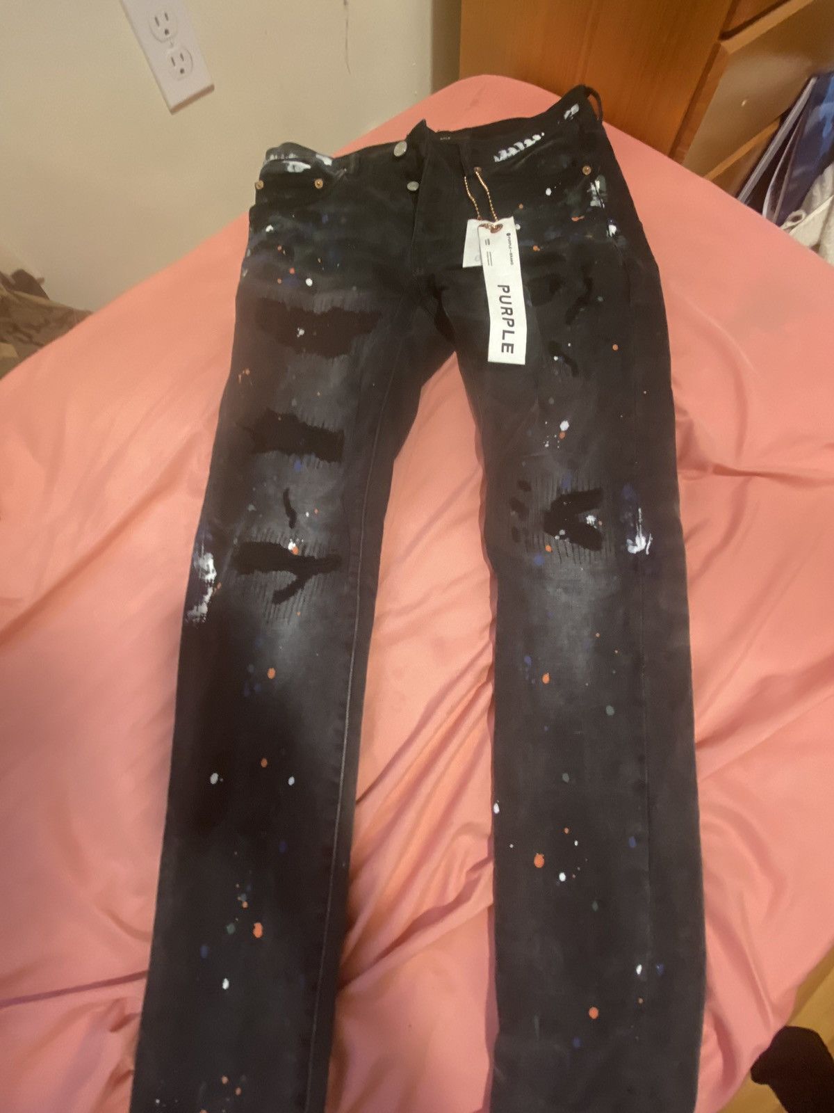 Purple Brand Purple Brand Paint Splatter Jeans | Grailed