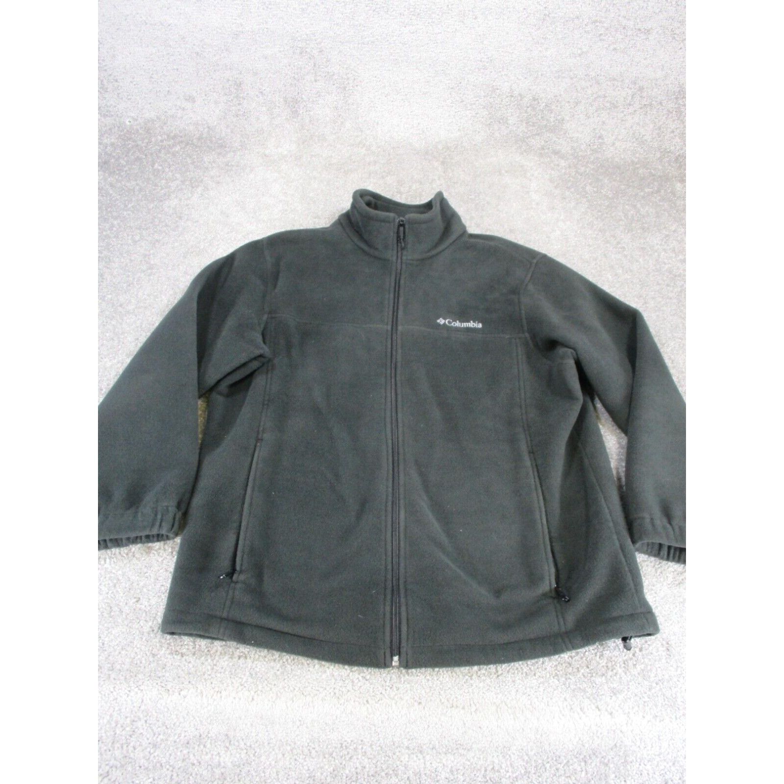 Vintage Columbia Jacket Mens Large Gray Fleece Full Zip Classic | Grailed