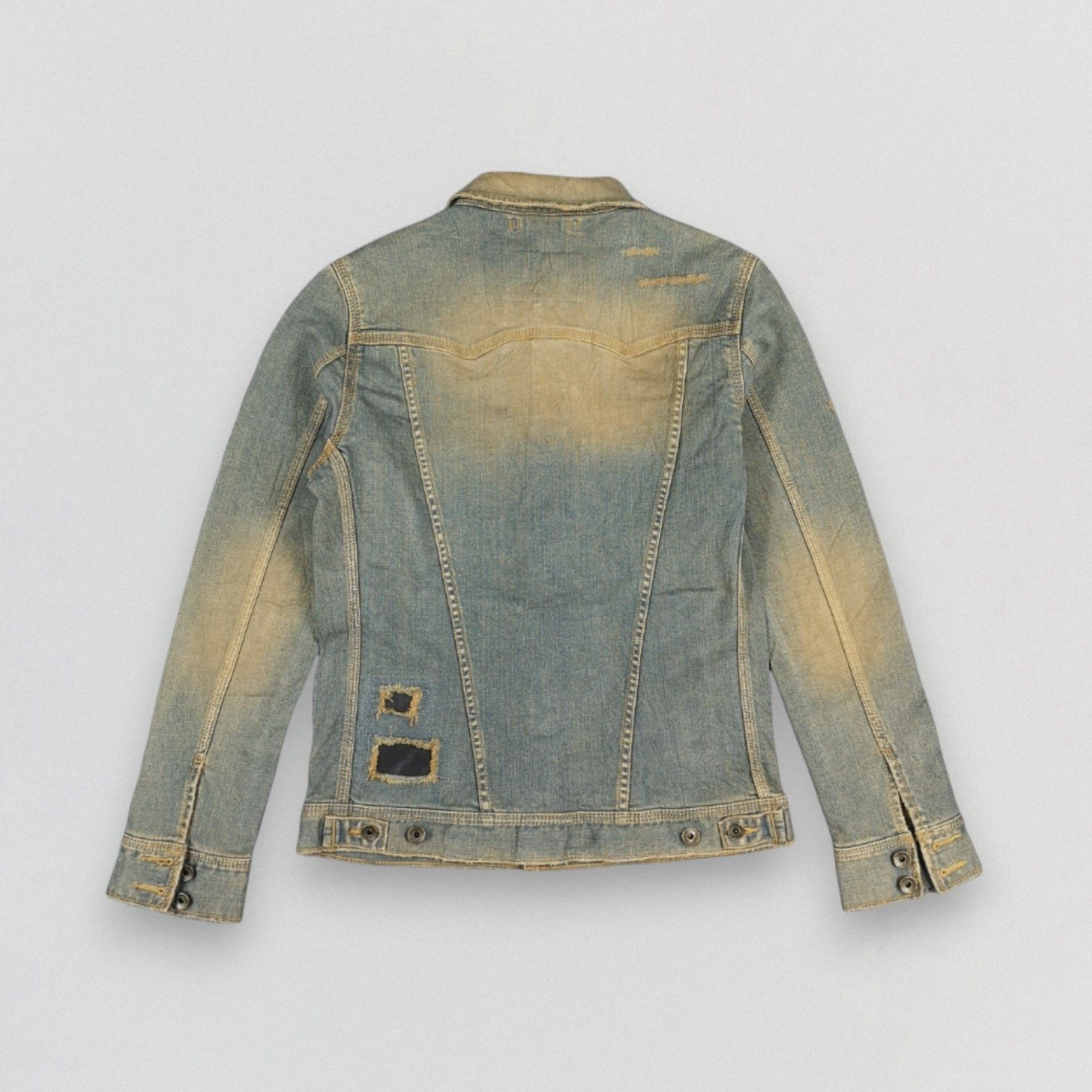 Japanese Brand Genuine Vintage Goa Rusty Wash Denim Trucker Jacket ...