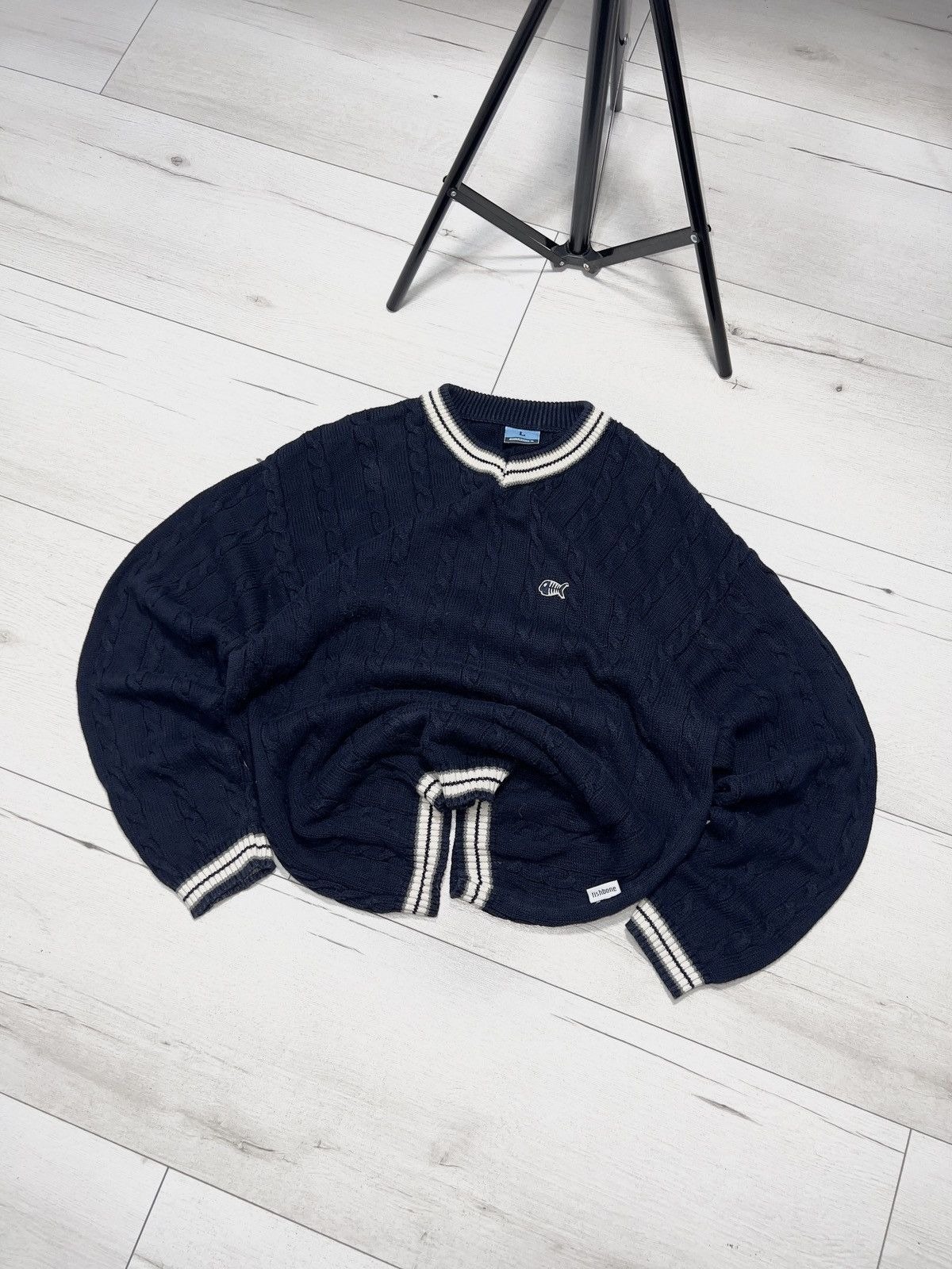 Coloured Cable Knit Sweater × Southpole × Wu Wear Fishbone Cable Knit ...