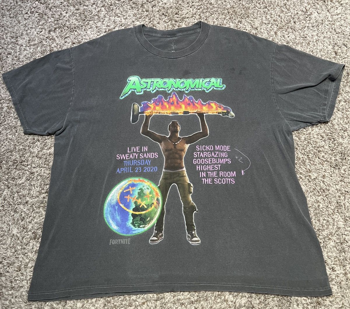 Travis Scott Travis Scott x Fortnite Back Bling Tee | Grailed