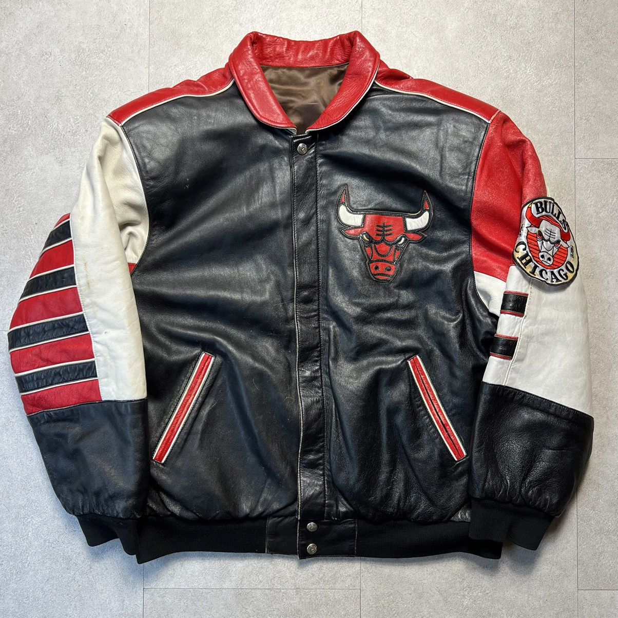 Jeff Hamilton × NBA Jeff Hamilton NBA Bulls Reversible Leather Jacket ...
