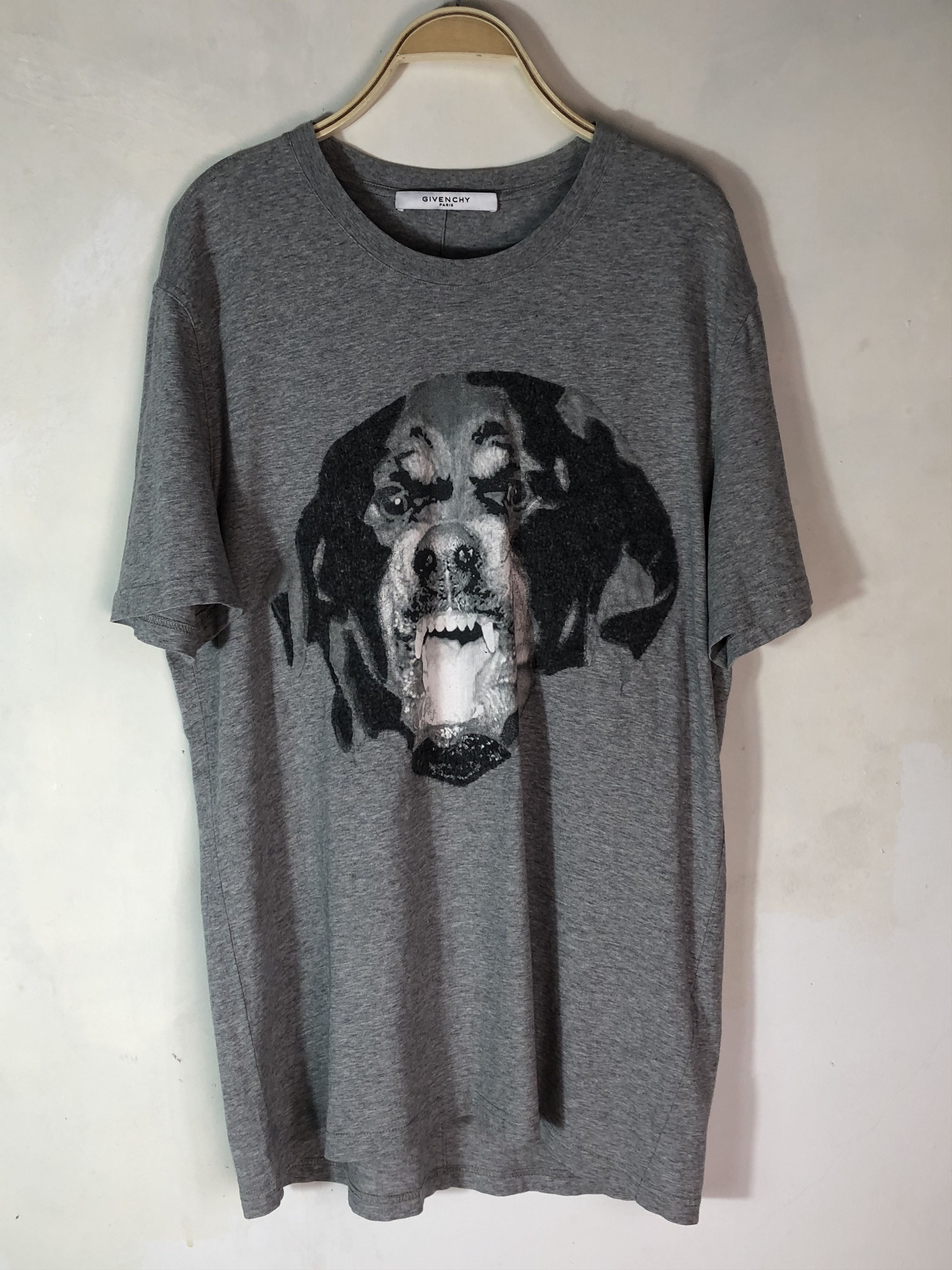 Givenchy Givenchy Cotton Rottweiler Grey T Shirt L Cuban Fit | Grailed