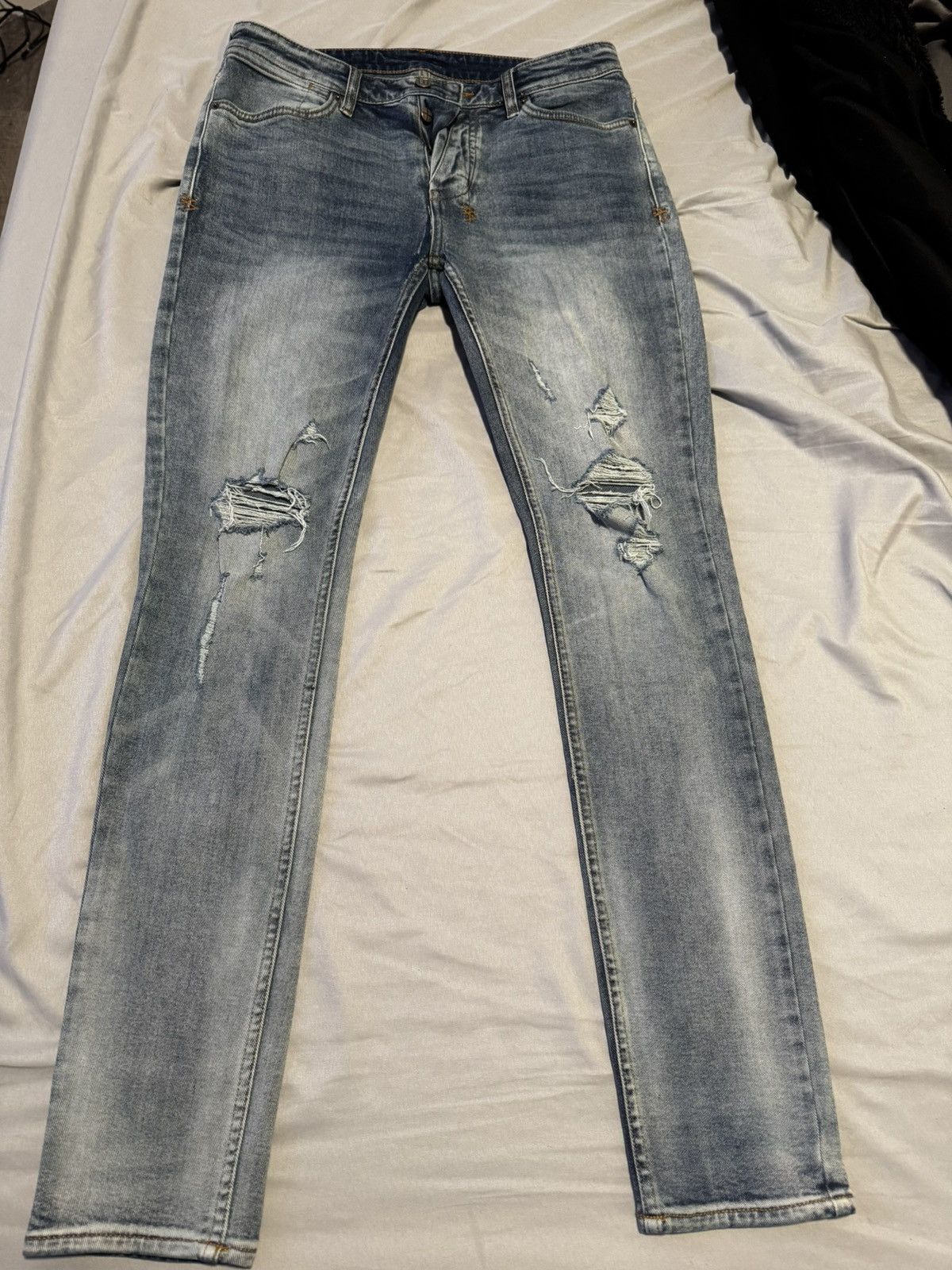 Ksubi Ksubi Van Winkle Sky High Trashed Light Blue | Grailed