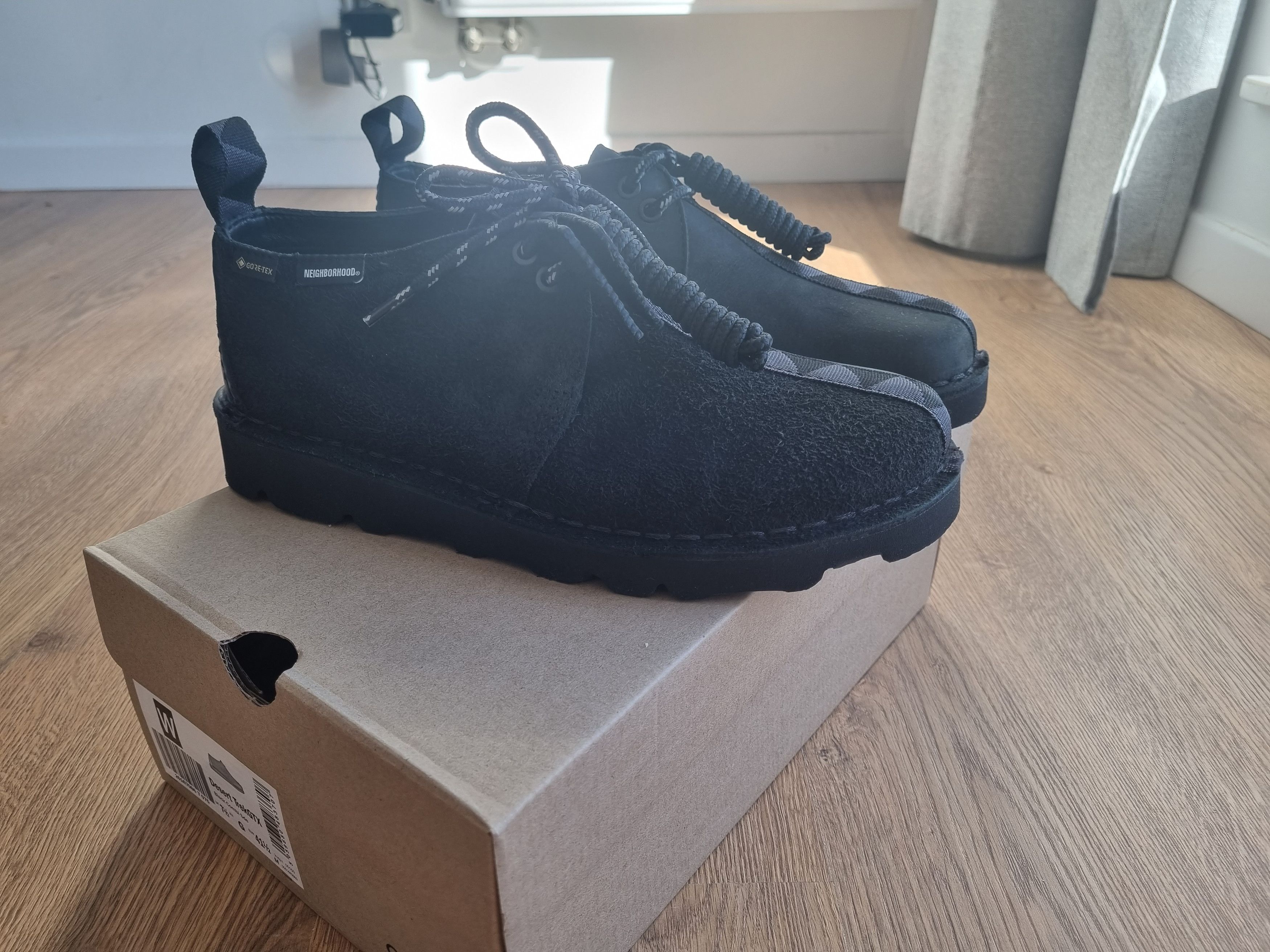 Clarks × Neighborhood Clarks Desert Trek Gore-Tex Neighborhood Black ...