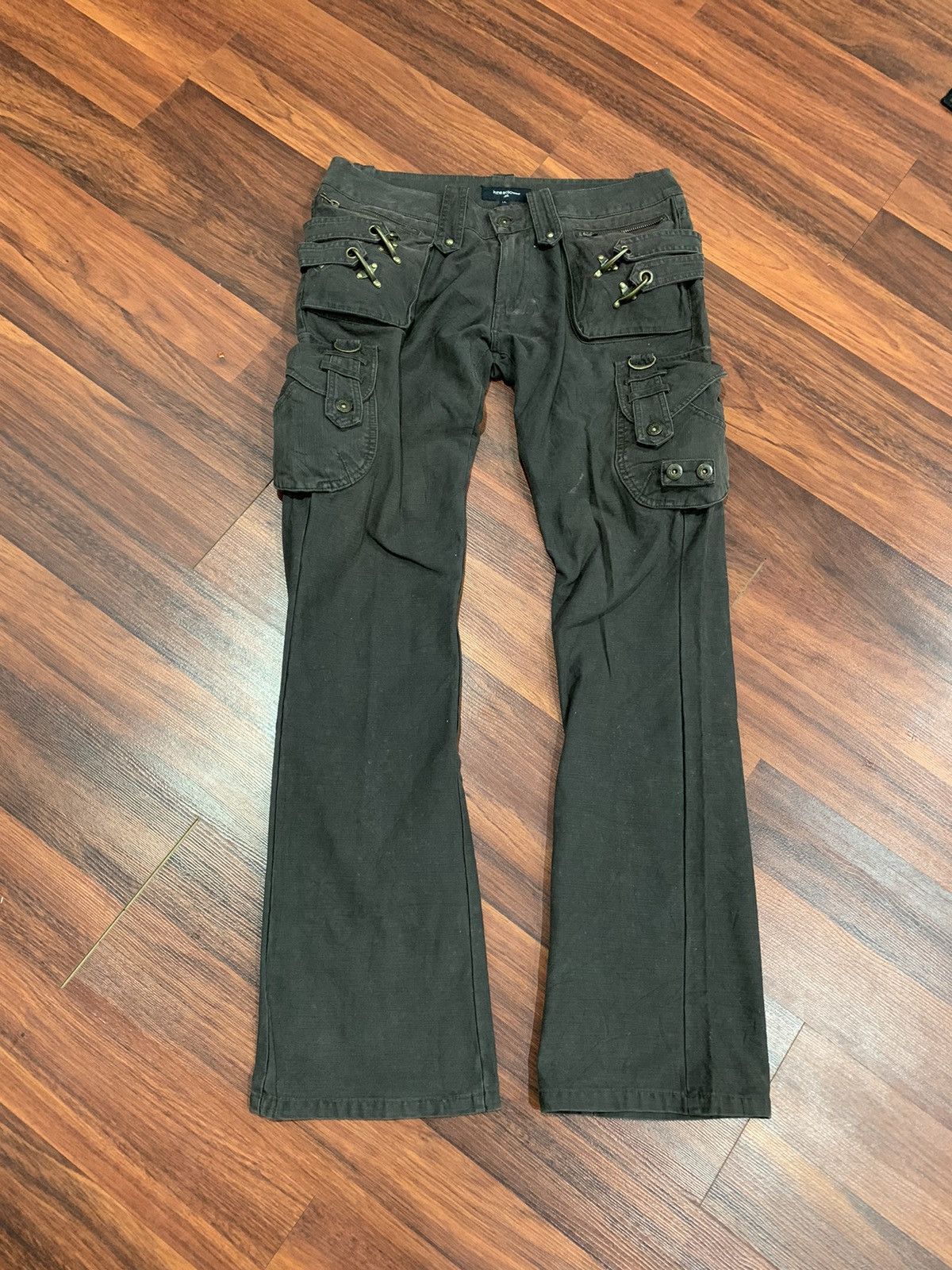 Vintage In The Attic Flared Cargo Pants | Grailed