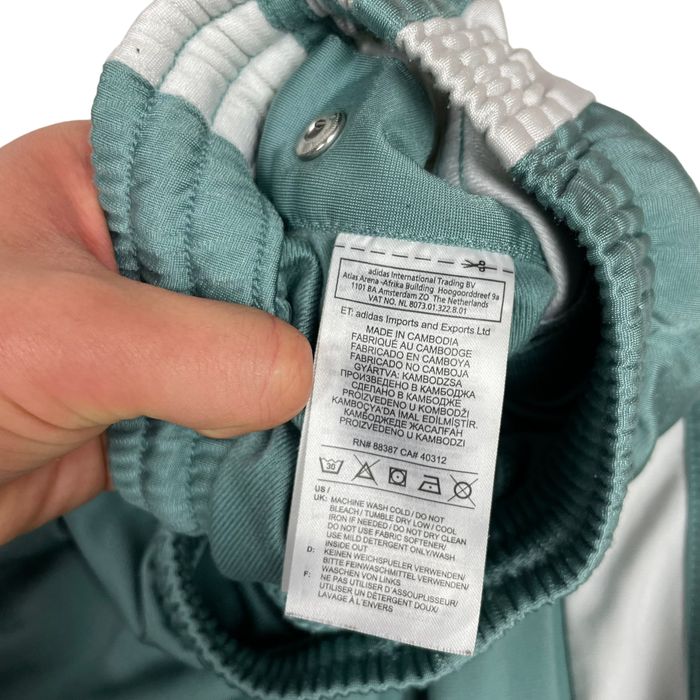 Adidas Adidas Men Green 3-Stripes Elastic Waist Snap Pant Medium | Grailed