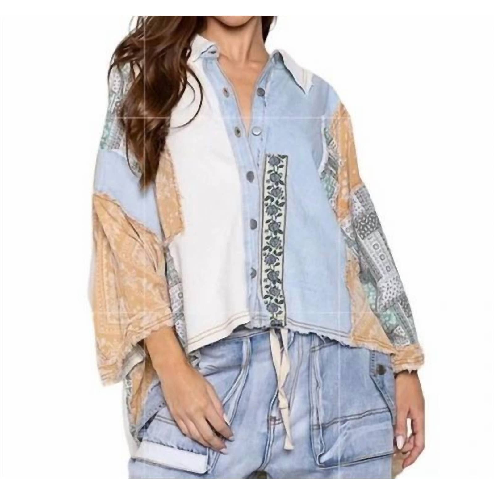 Designer POL Oversized Shacket In Multi | Grailed