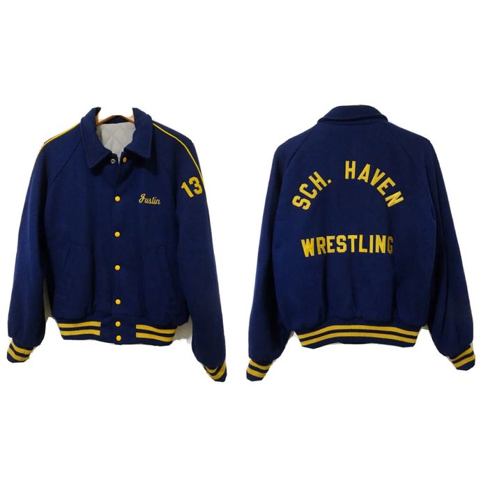 Vintage M Vtg 90s Schuylkill Haven PA Hurricanes Wrestling Letterman ...