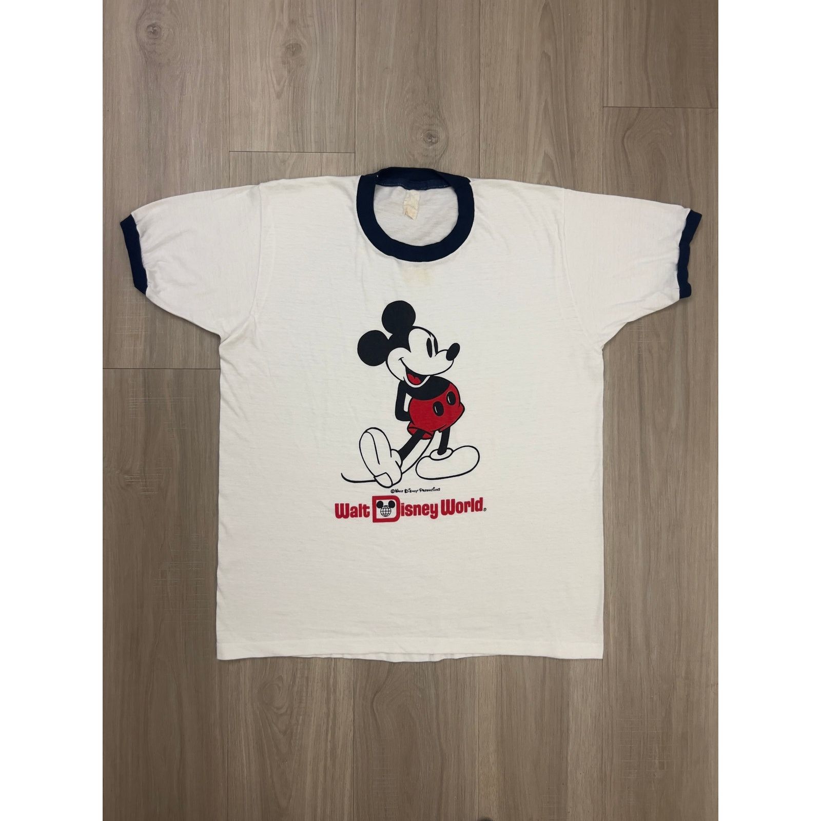 Disney × Mickey Mouse × Vintage Vintage 80's Disney Mickey Mouse Ringer ...