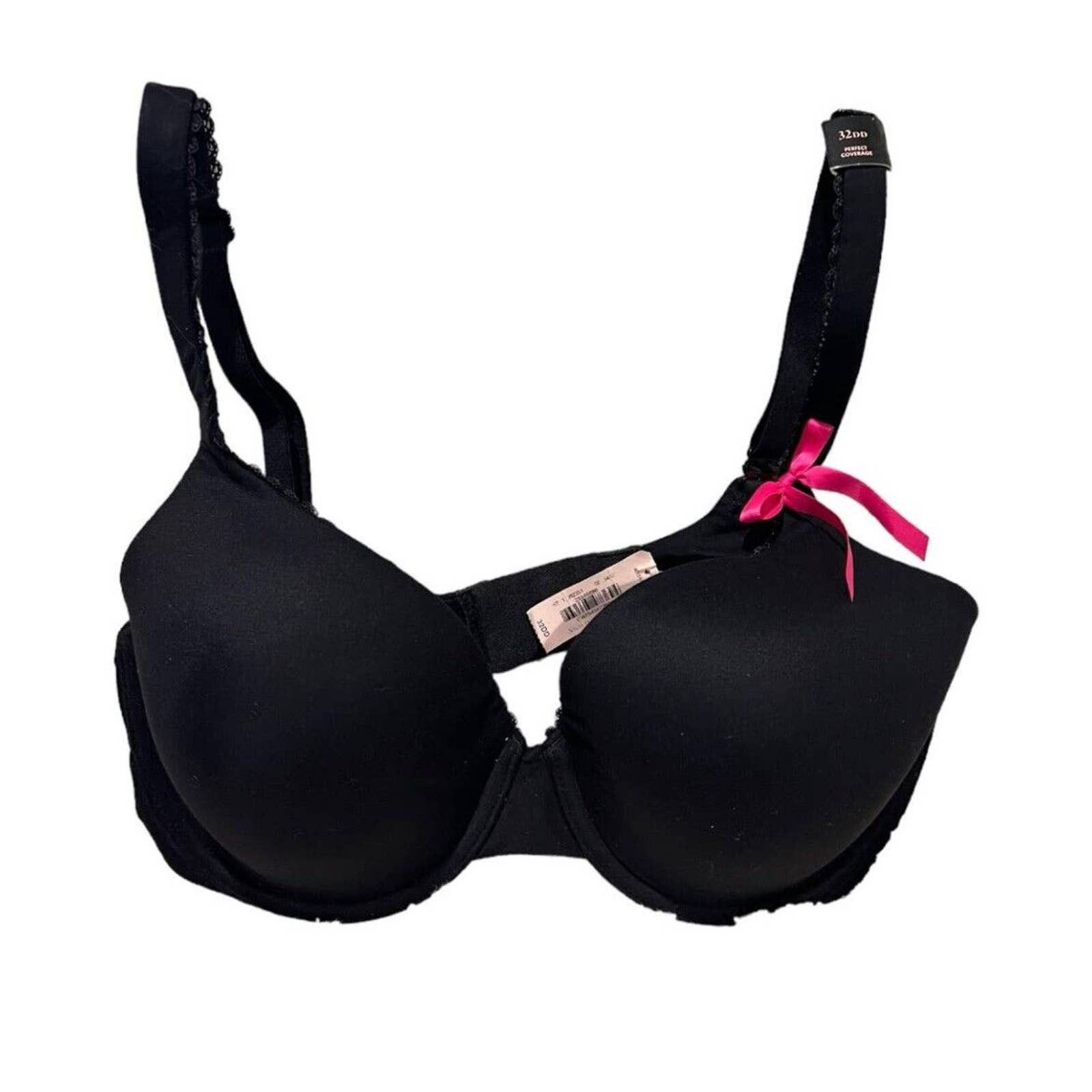 Victoria's Secret VICTORIA’S SECRET |Black LINED PERFECT COVERAGE 32DD ...
