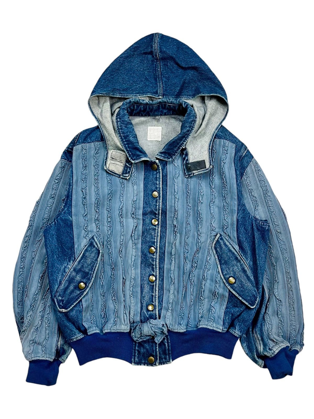 Beauty Beast 1980s Isao Kaneko - Ruffle Denim Bono Jacket | Grailed