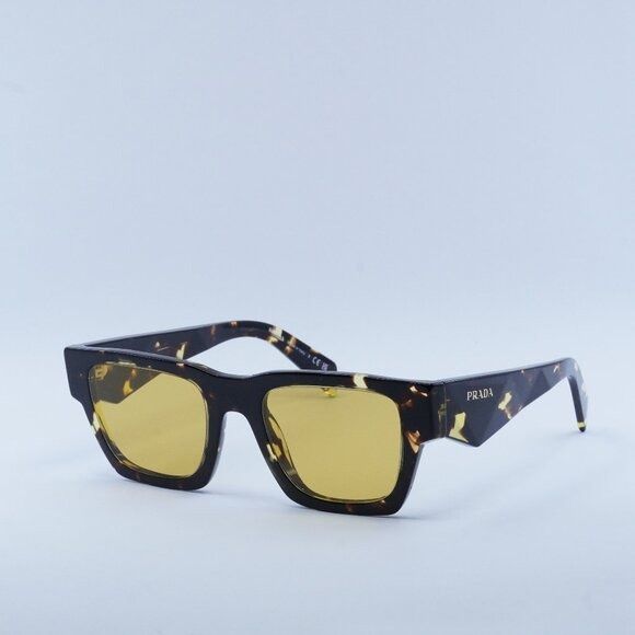Prada NEW PRADA PRA06S 16O10C TORTOISE BLACK MALT/YELLOW SUNGLASSE ...