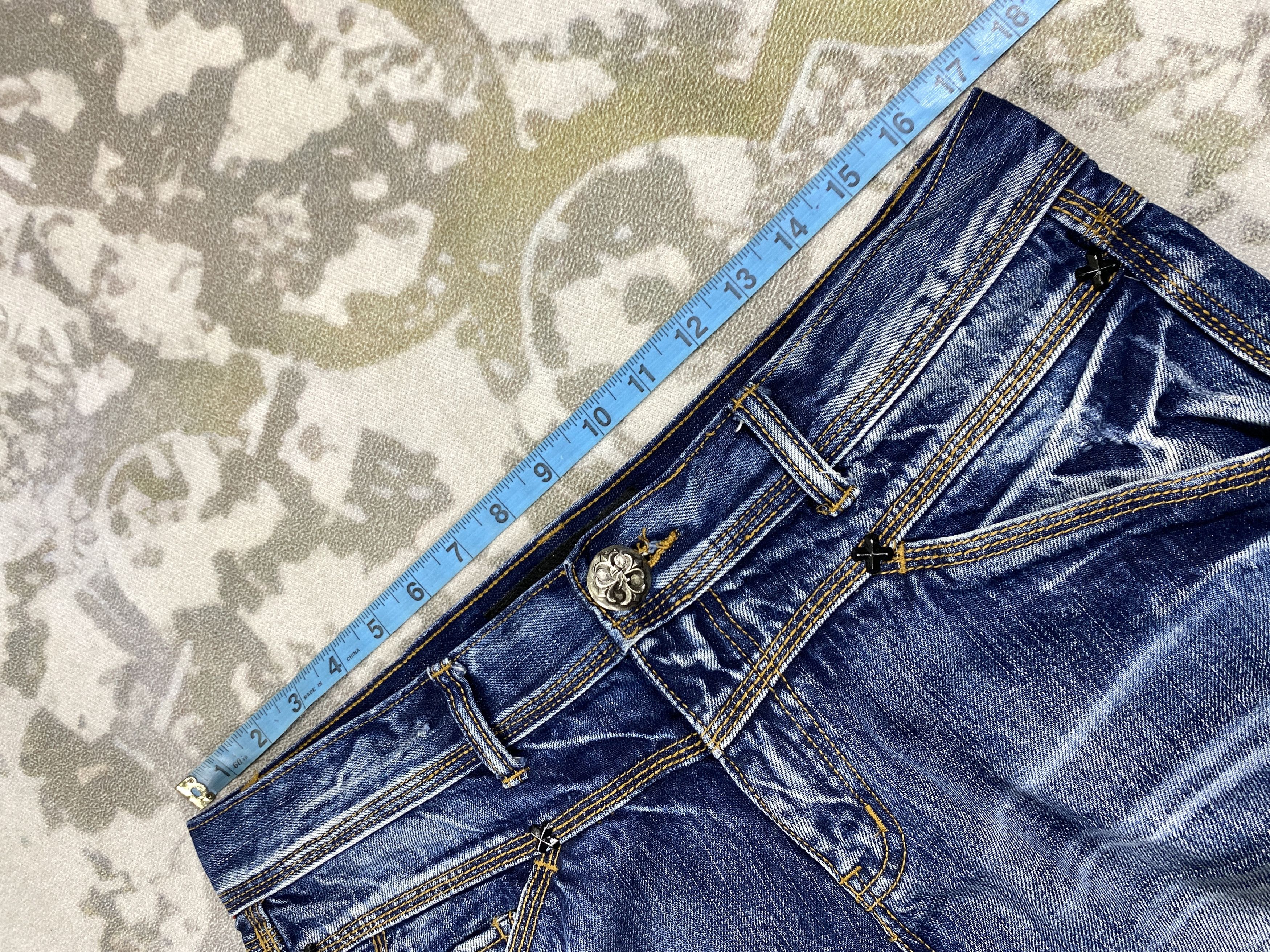 Kapital Amore e la pace Distressed Embroidery Denim Jeans Size 34 | Grailed