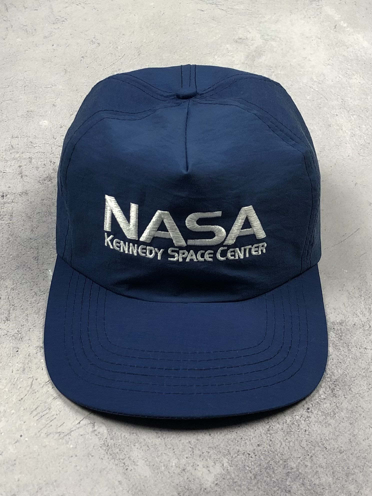 NASA Vintage 90’s NASA Kennedy Space Center Nylon Cap apollo5 | Grailed