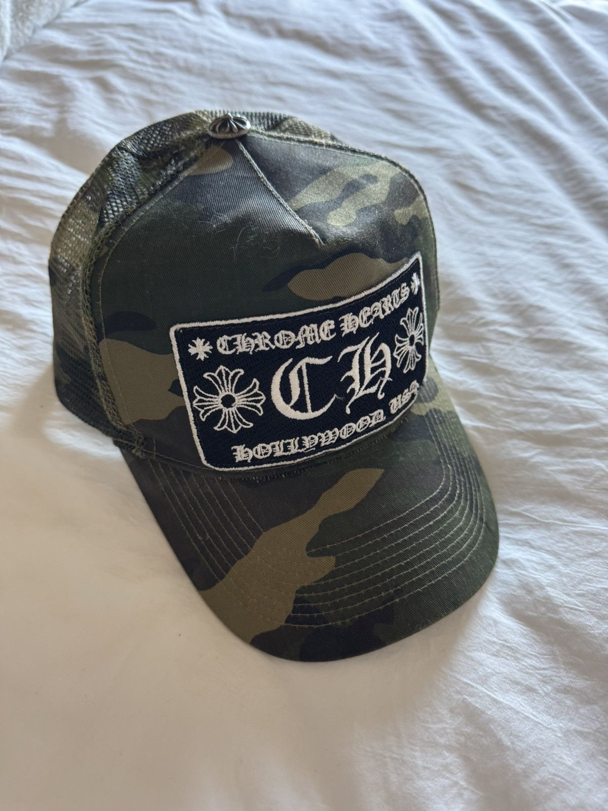 Chrome Hearts vintage chrome hearts camo trucker | Grailed
