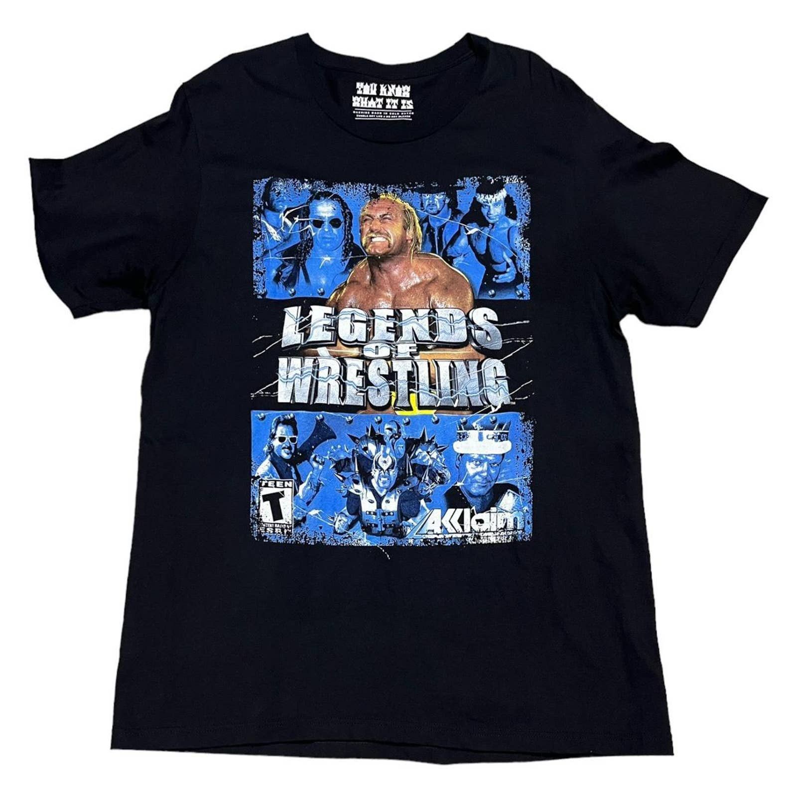 Nintendo WWF Legends of Wrestling N64 Hulk Hogan Bret Hart Tee Shirt ...