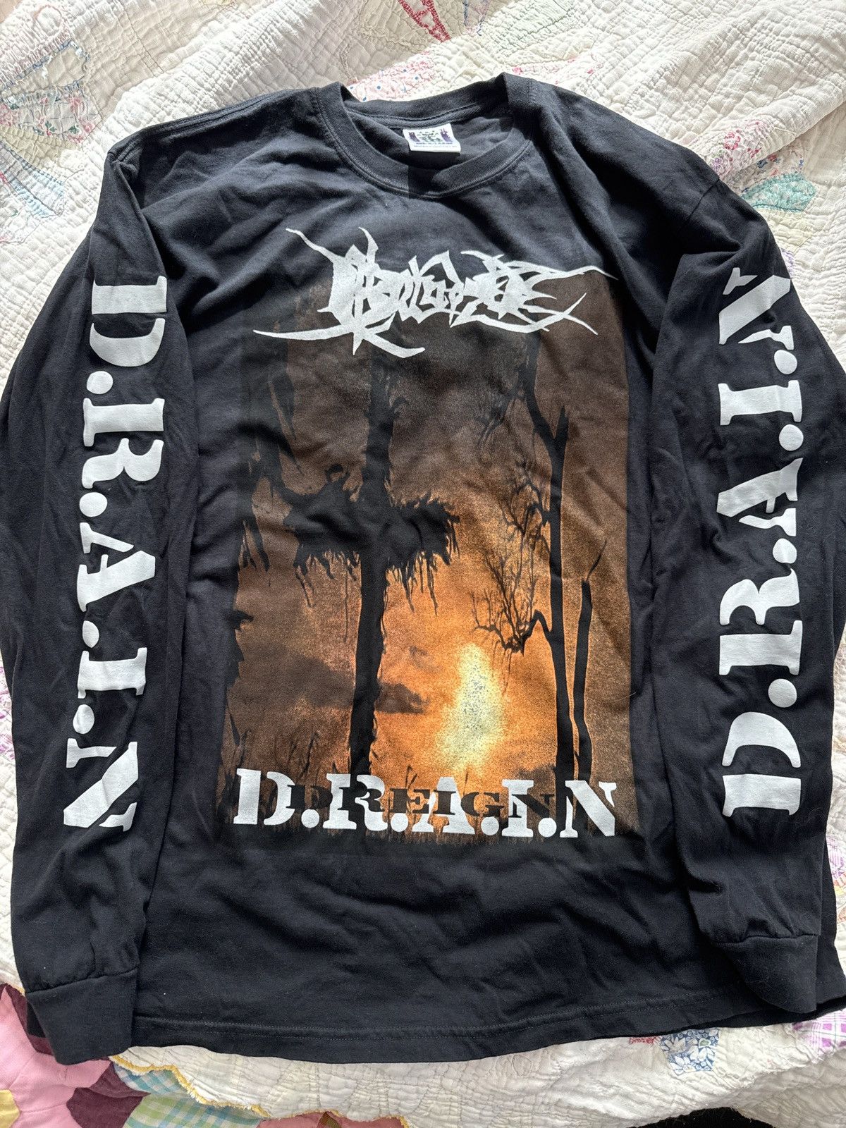 Band Tees bladee xl reign drain cold visions tour LA exclusive shirt ...