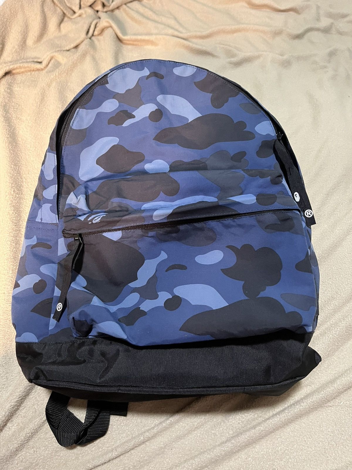 Bape Blue Camo Backpack | Grailed
