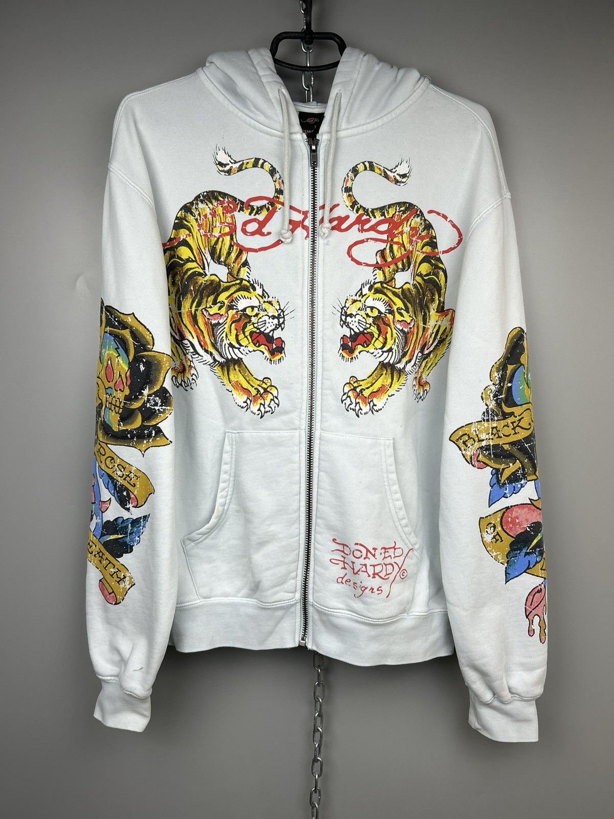 Christian Audigier × Ed Hardy × Vintage Rare Vintage Ed Hardy Zip Up ...