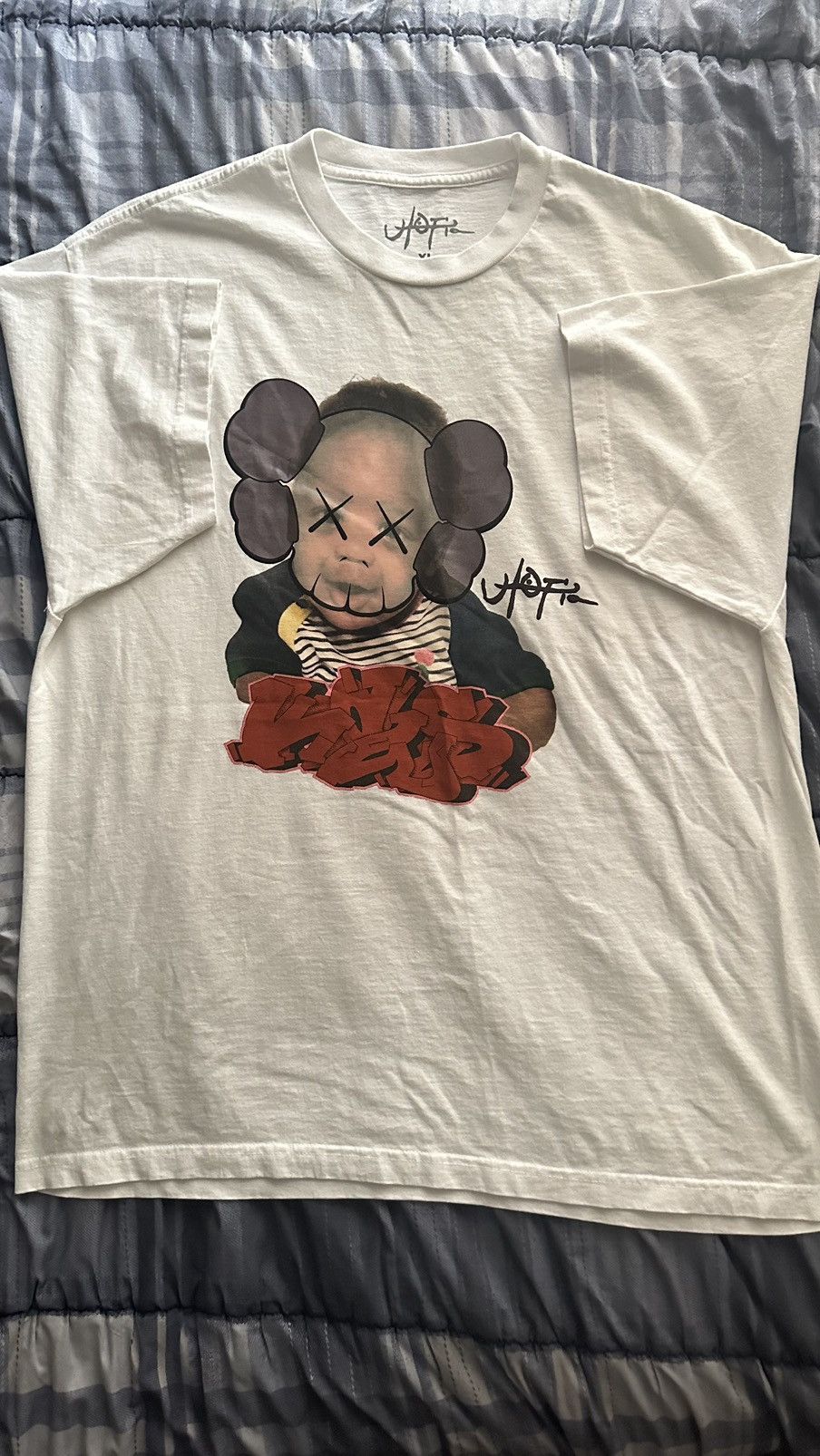 Kaws × Travis Scott Travis Scott x Kaws Utopia Tee + CD | Grailed