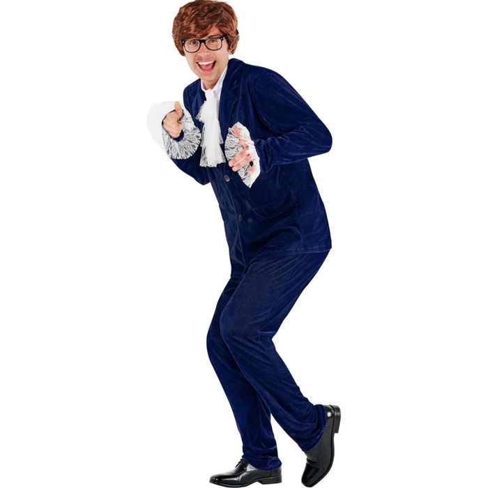 Other Austin Powers Groovy 70’s Men’s Costume With Wig and Glasses ...