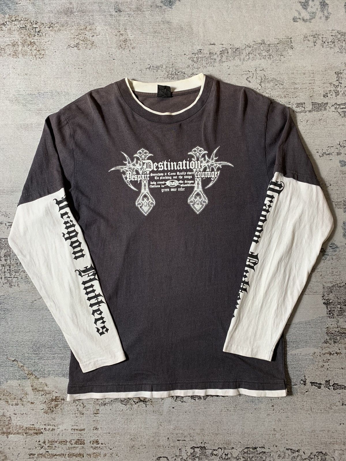14th Addiction × KMRii × Yasuyuki Ishii Beaumere Poem Seditionaries Double Layer Long Sleeve ...