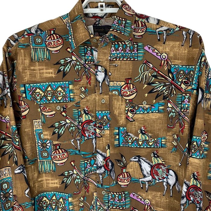 Panhandle Slim Panhandle Slim Native American Vintage Button Front ...