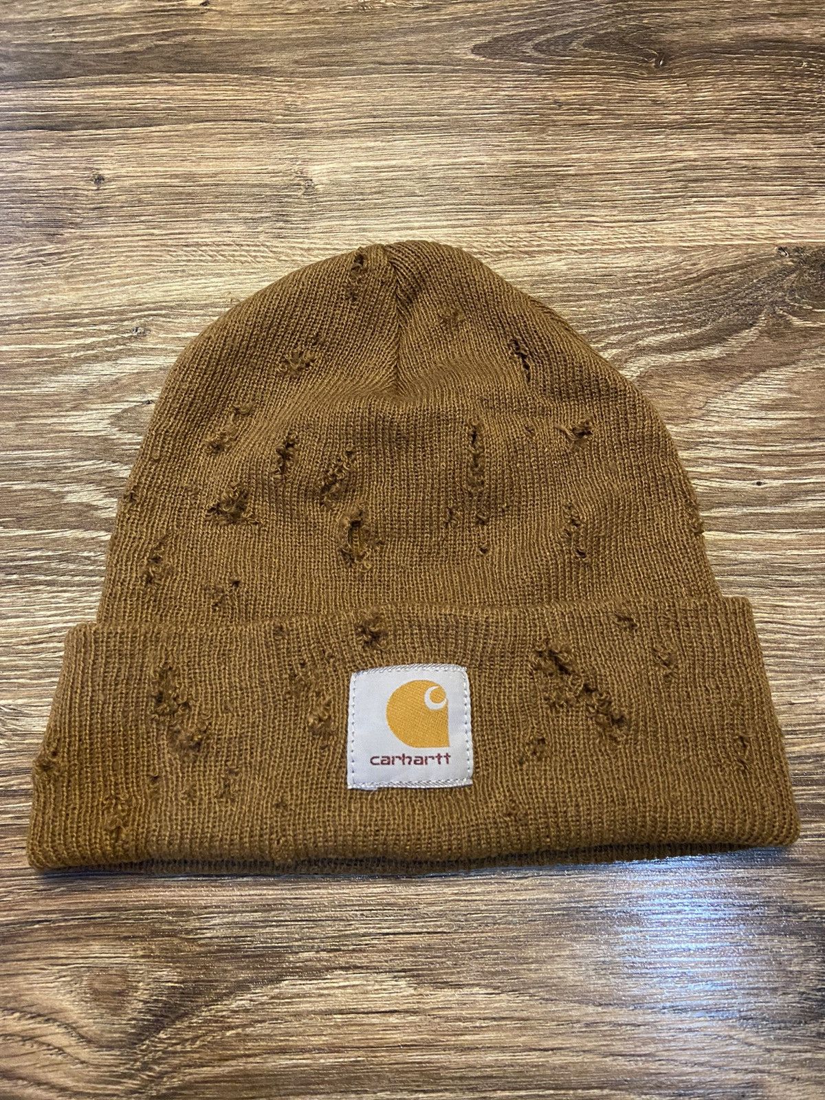 Vintage CRAZY CARHARTT DISTRESSED/THRASHED/DESTROYED WATCH HAT | Grailed
