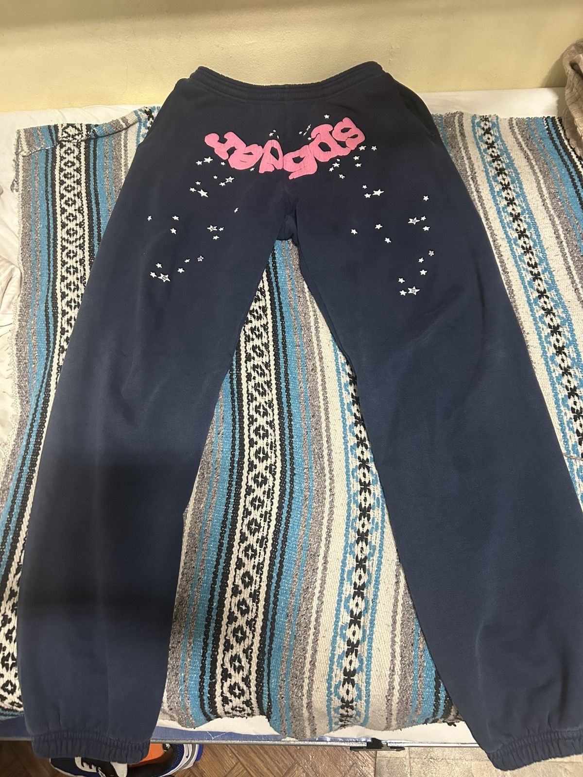 Spider Worldwide Sp5der Navy Atlanta Pants | Grailed