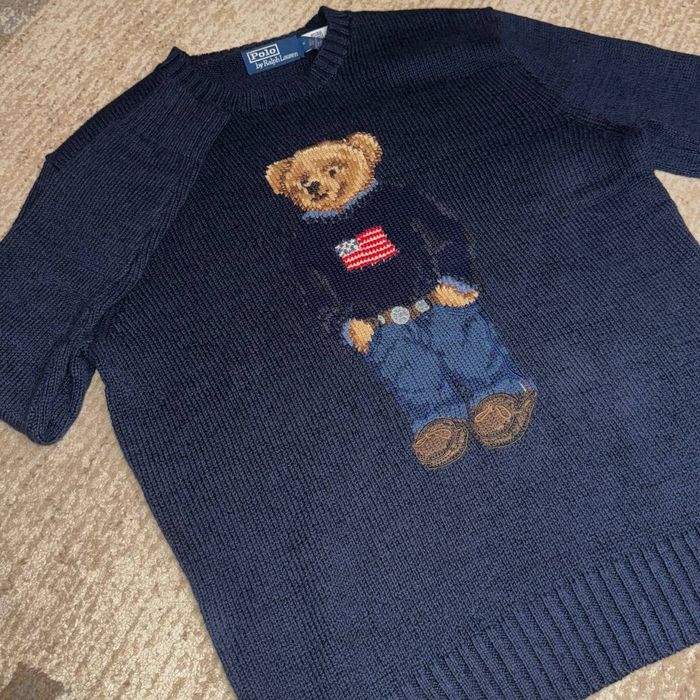 Polo Ralph Lauren Polo Bear Cotton-Linen Sweater | Grailed