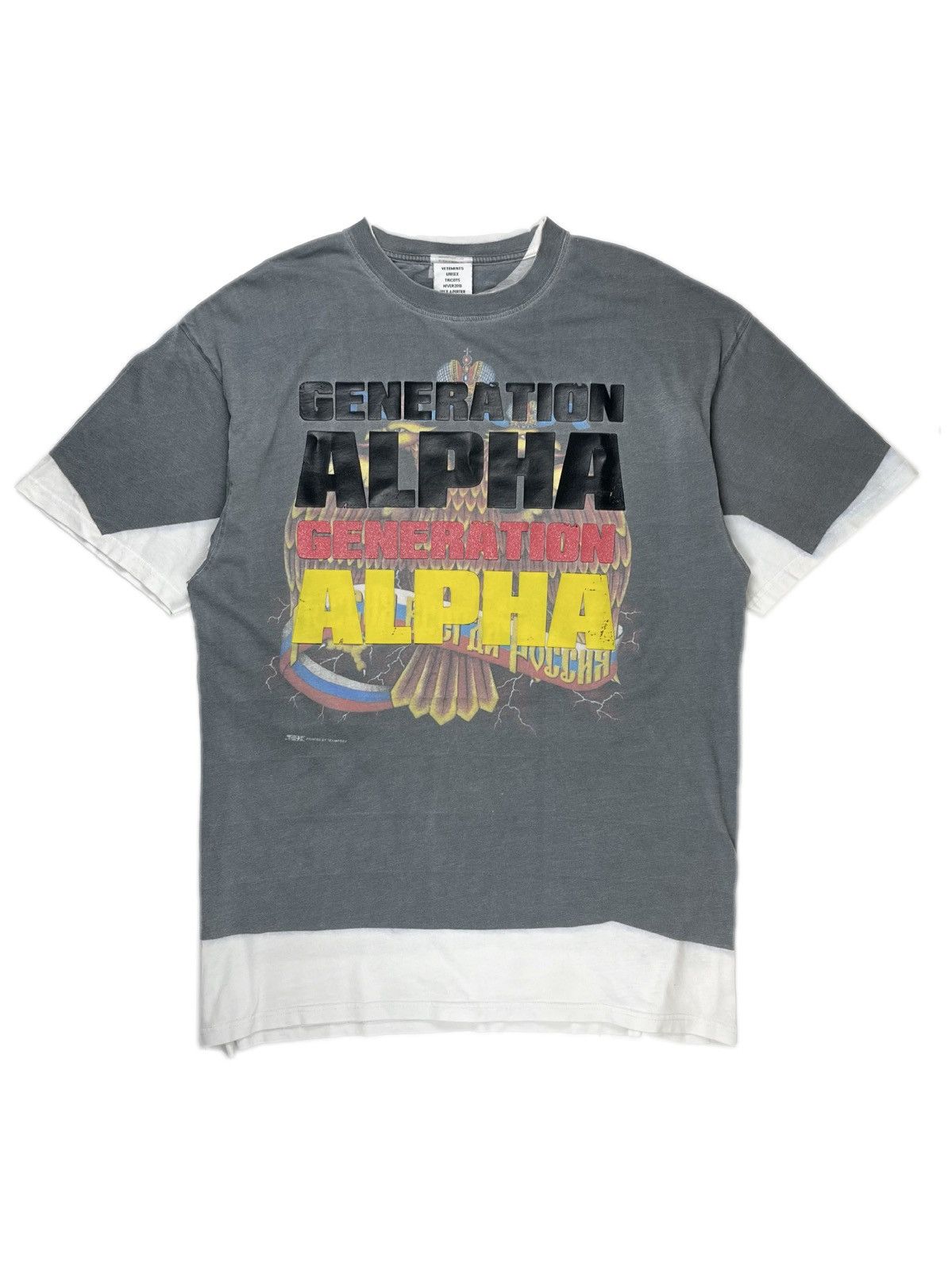 Vetements AW18 Vetements Generation Alpha Trompe Loeil Tshirt | Grailed