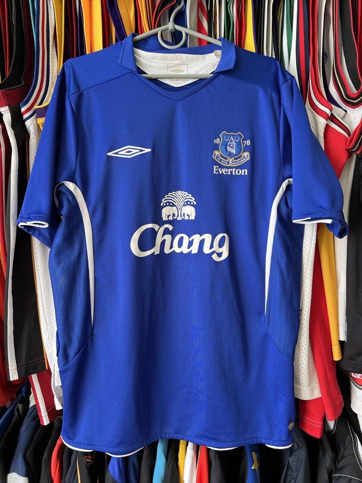 Nike × Streetwear EVERTON 2005 2006 HOME HOME FOOTBALL TEE SHIRT | Grailed