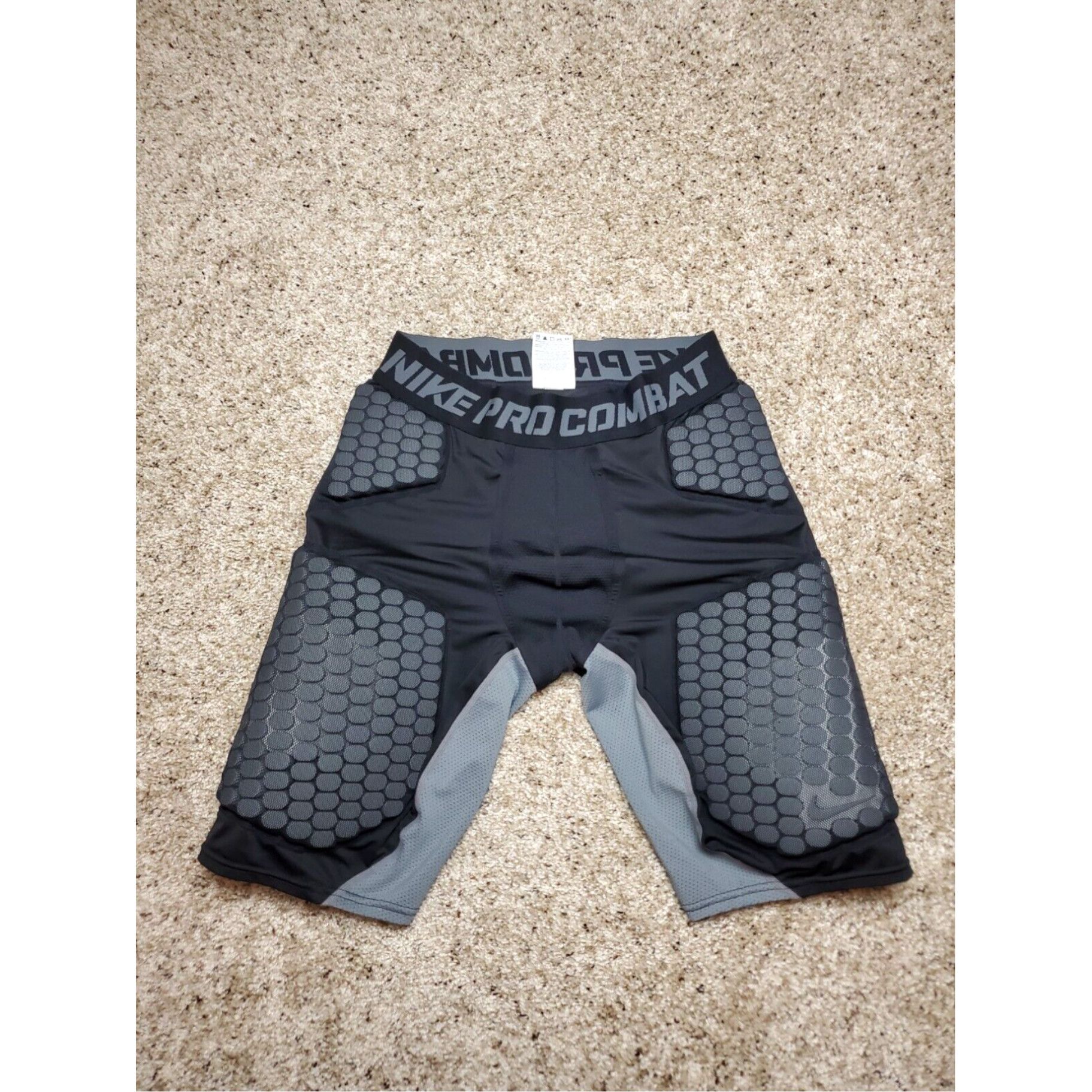 Nike Mens Gray Padded Nike Pro Combat Hyperstrong Basketball Shorts XL ...