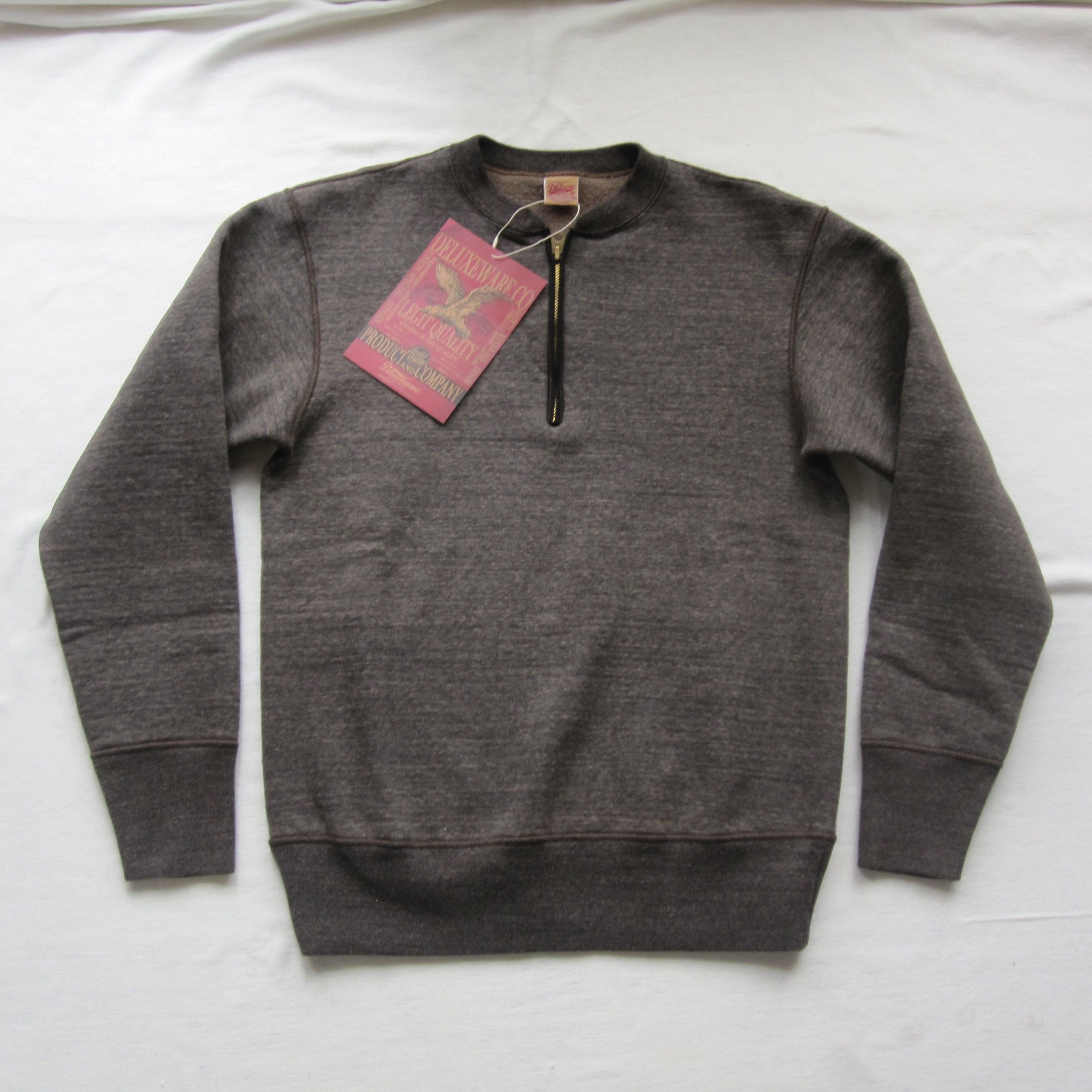 Freewheelers HALF-ZIP PLAIN SWEATER | Grailed