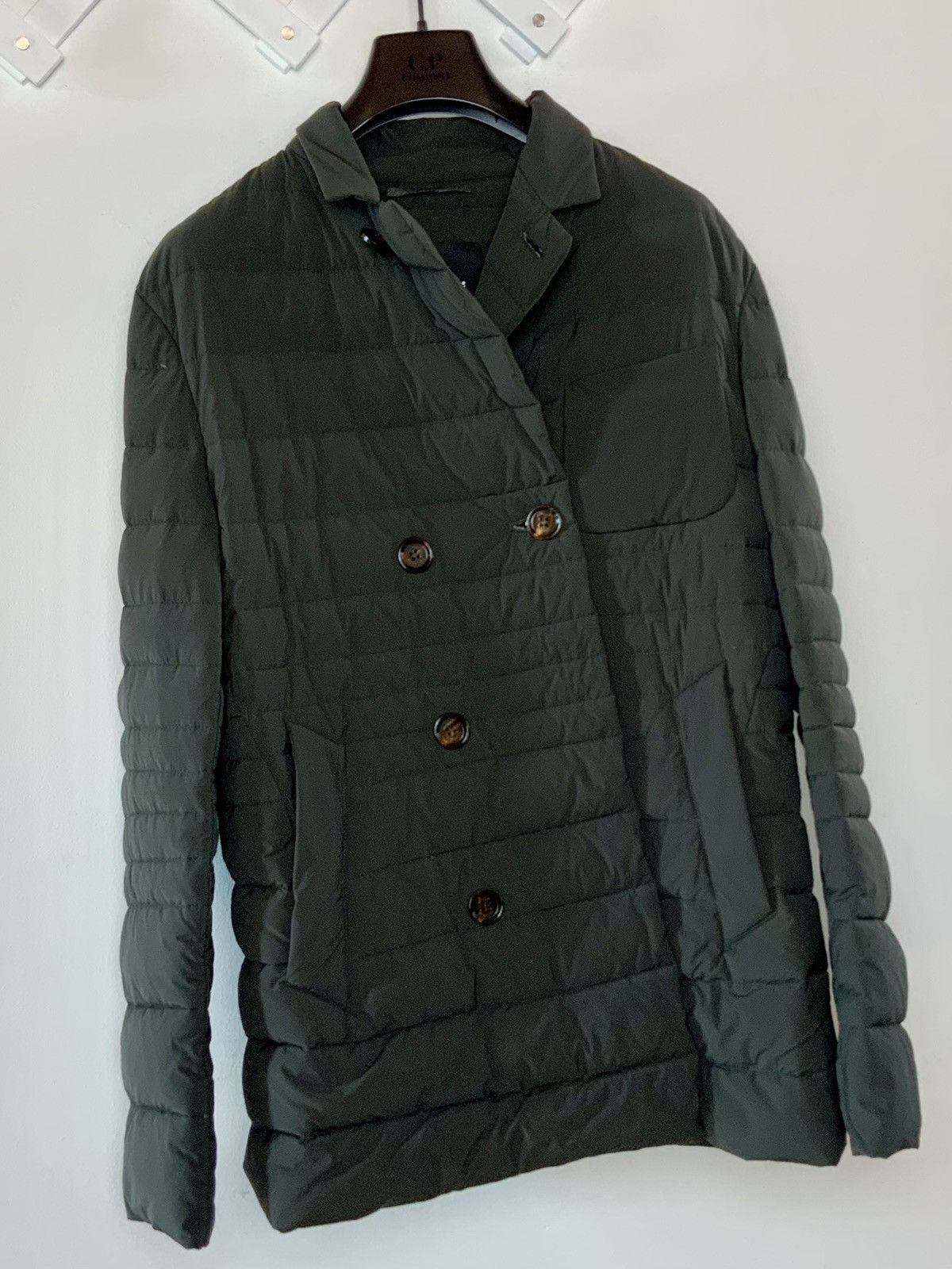 Allegri Allegri double breasted light puffer jacket | Grailed