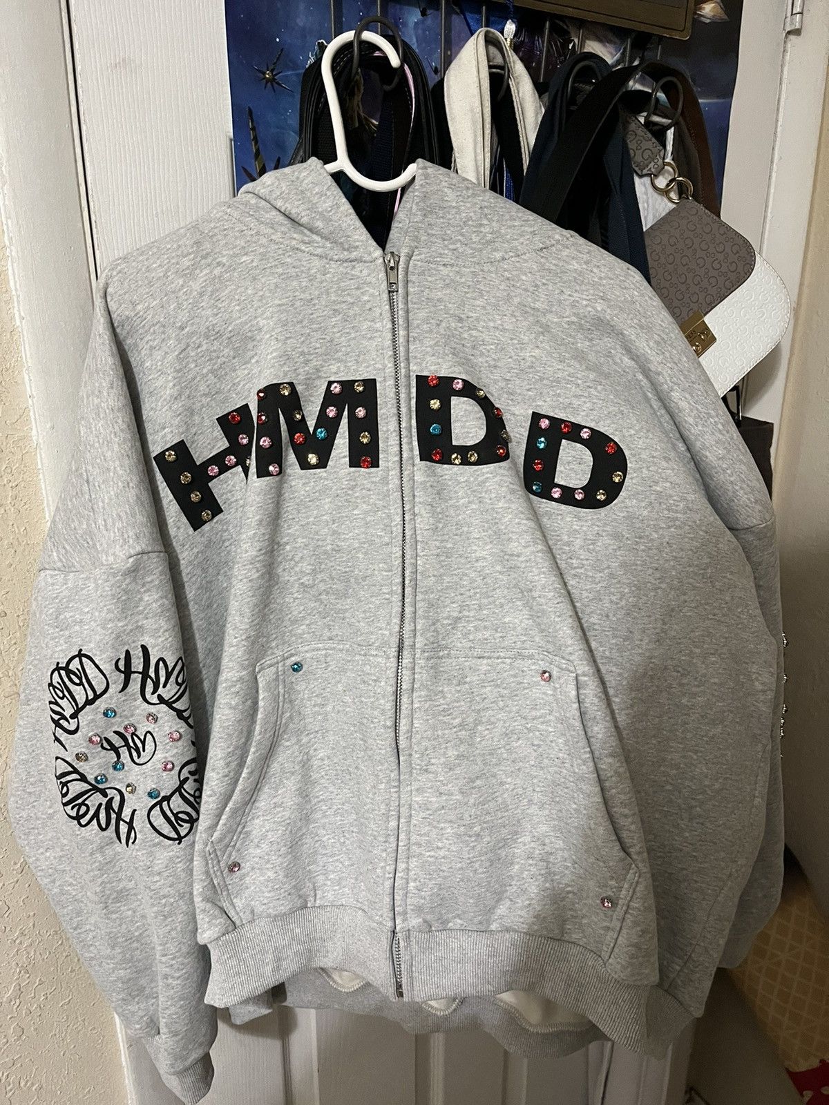 Designer HMDD Grey Chimstone Zip-up | Grailed