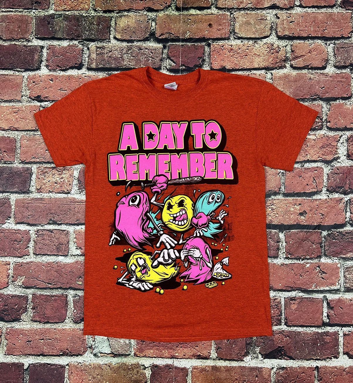Band Tees × Gildan × Vintage A Day To Remember Band Tee Pac-Man Keep ...