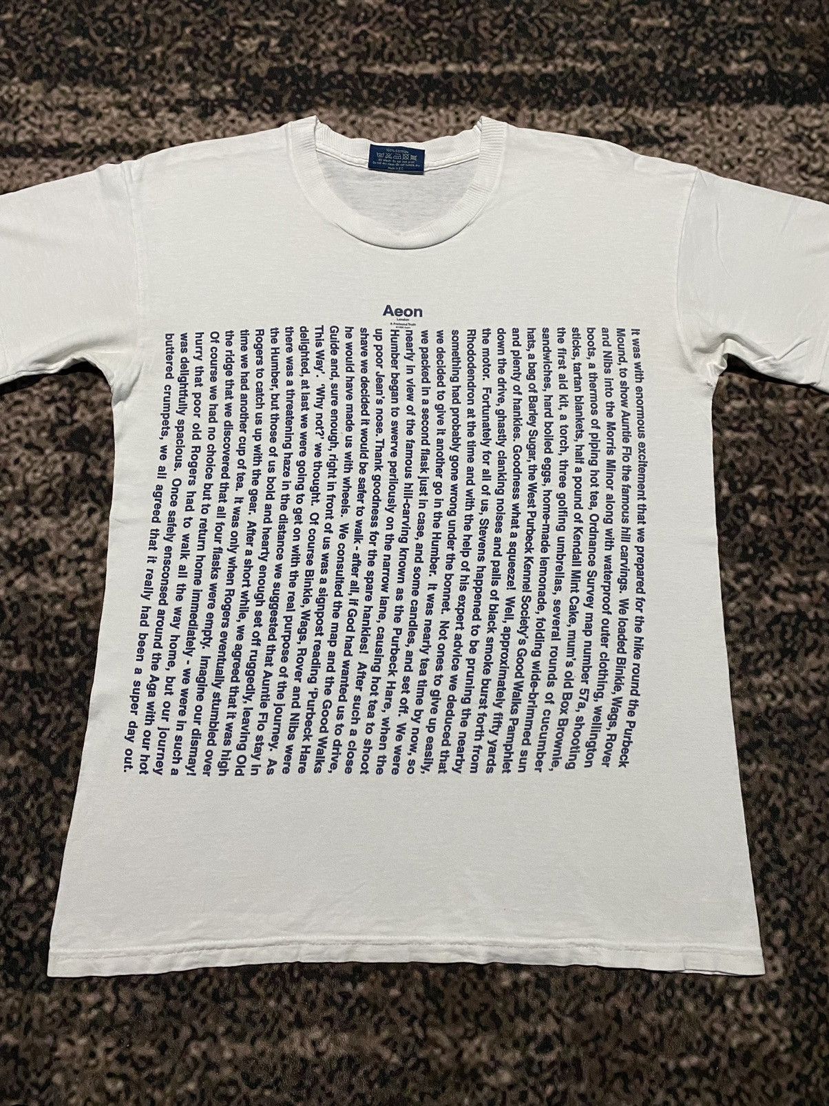 Vintage 90’s RARE! VINTAGE AEON LONDON WORDING SHIRT | Grailed
